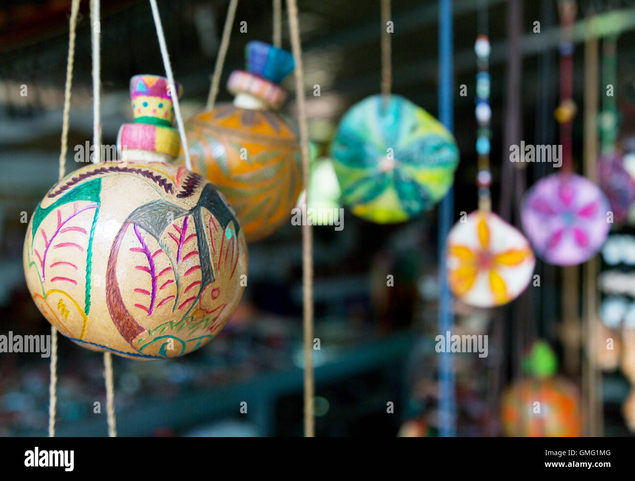 Costa Rica crafts for sale in a gift shop, Dominical, Costa Rica ...
