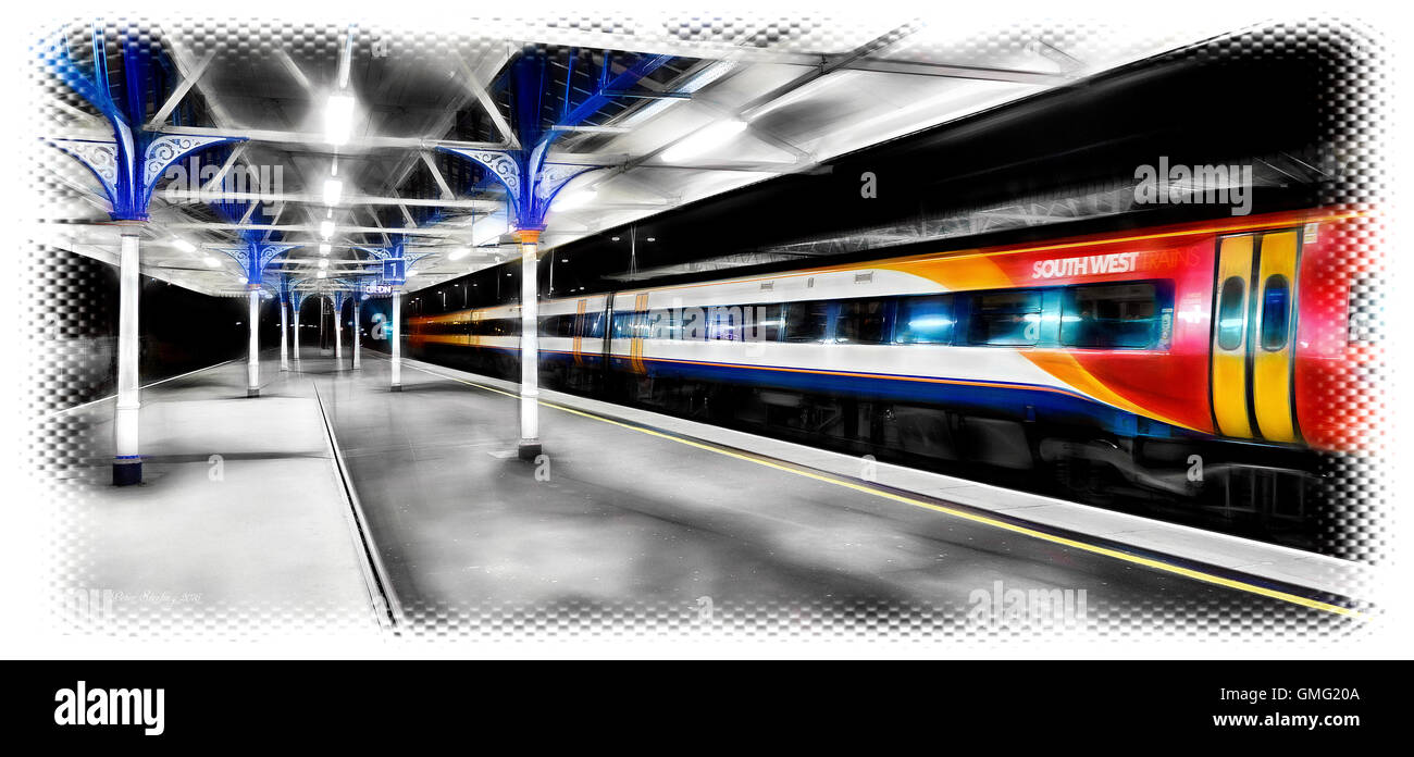 A South West Trains Class 159 service at Basingstoke Station Stock ...