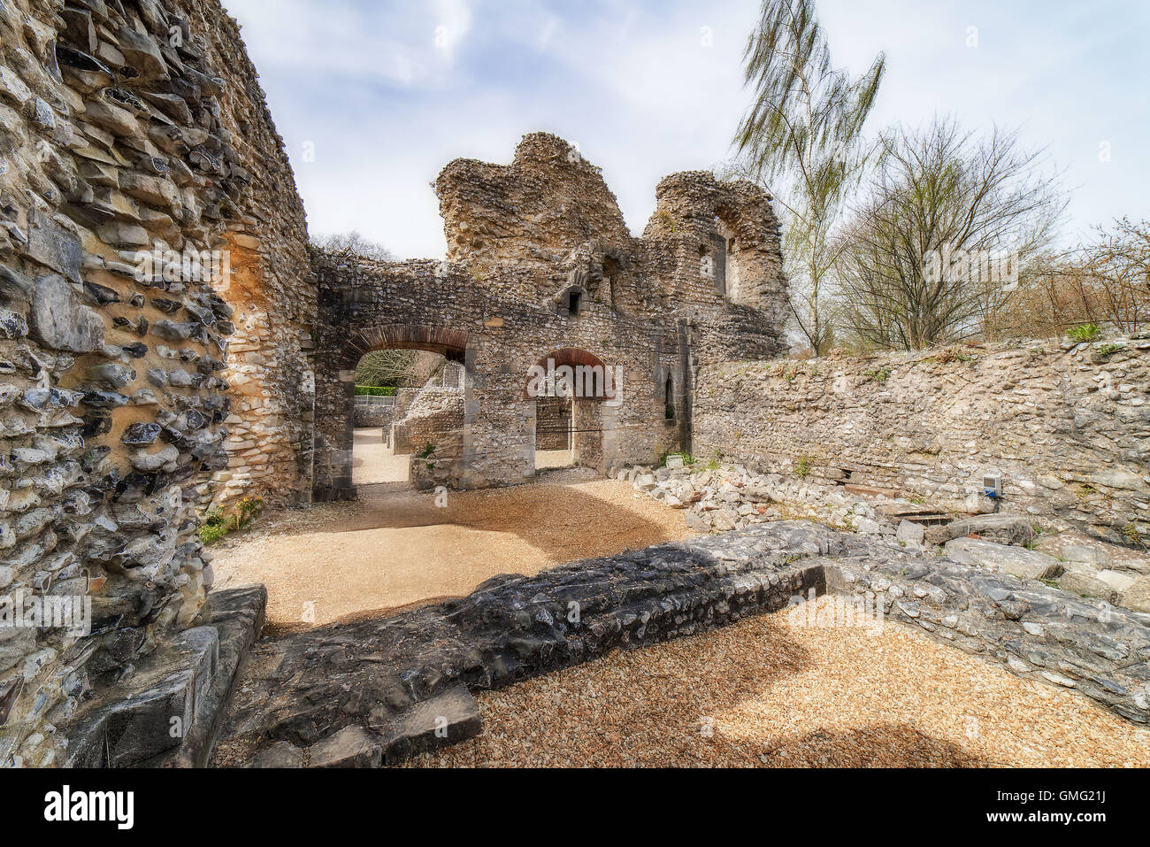 Wolvesey Castle in Winchester, Hampshire Stock Photo - Alamy