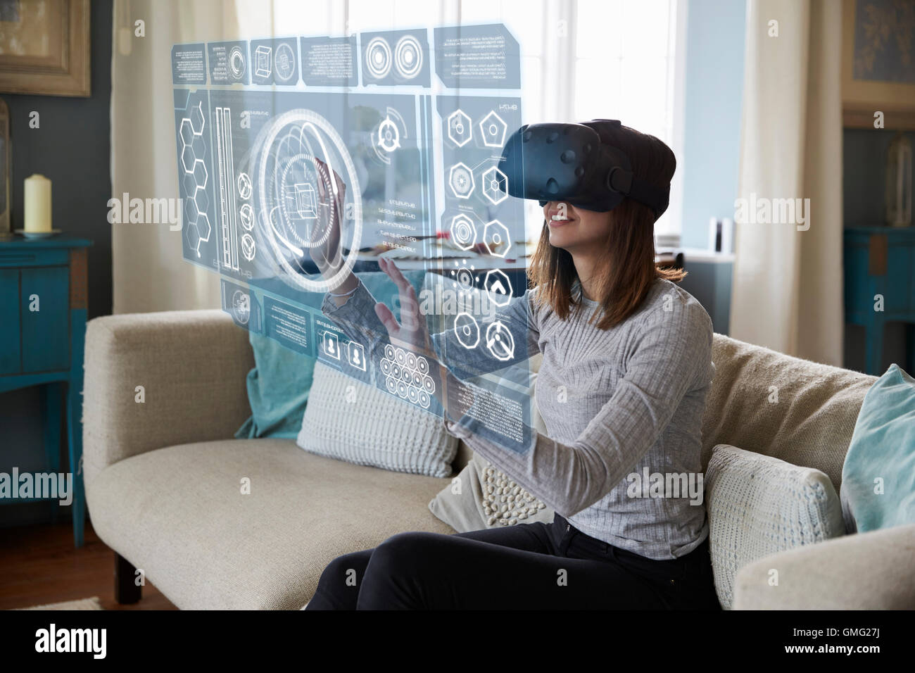 Cyberspace interface virtual reality hi-res stock photography and ...