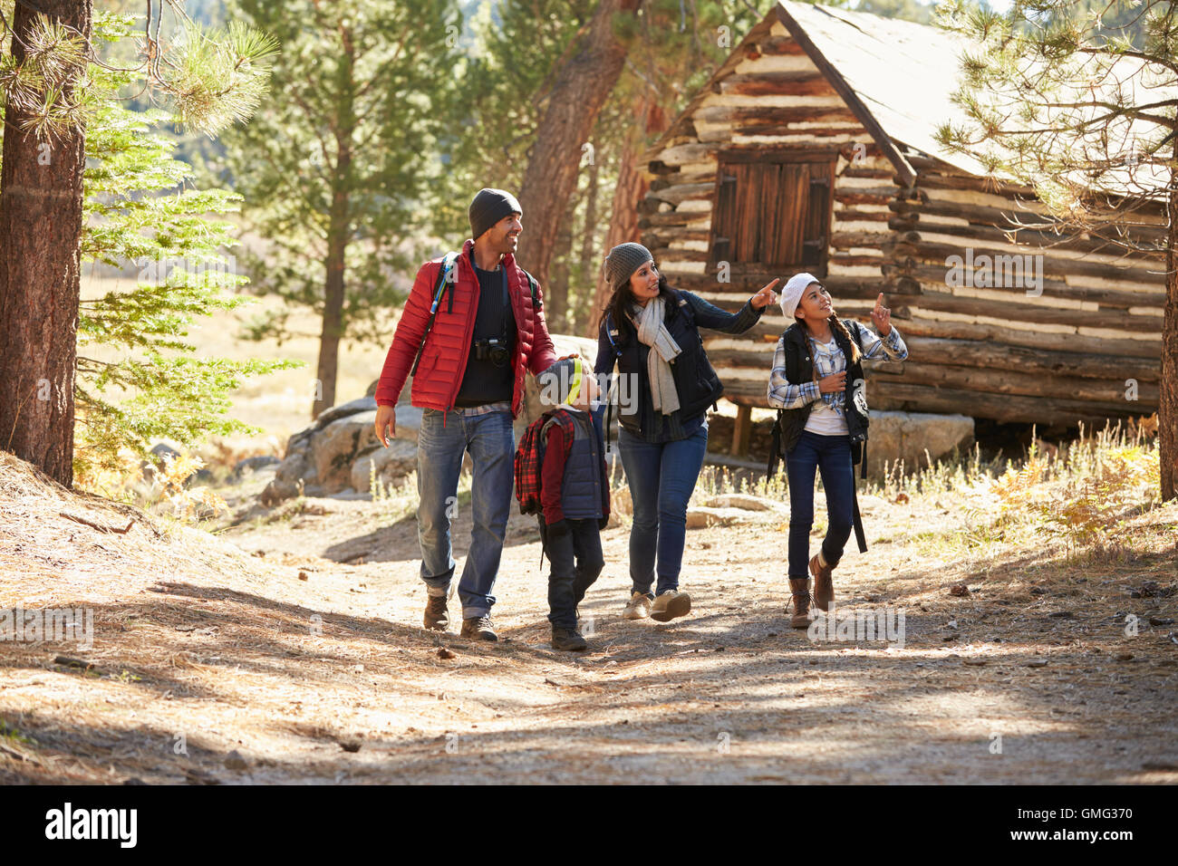 Log cabin forest hi-res stock photography and images - Alamy