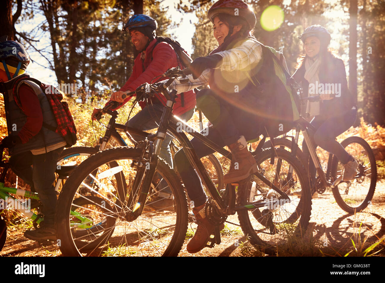 Hispanic kids riding bikes hi-res stock photography and images - Alamy