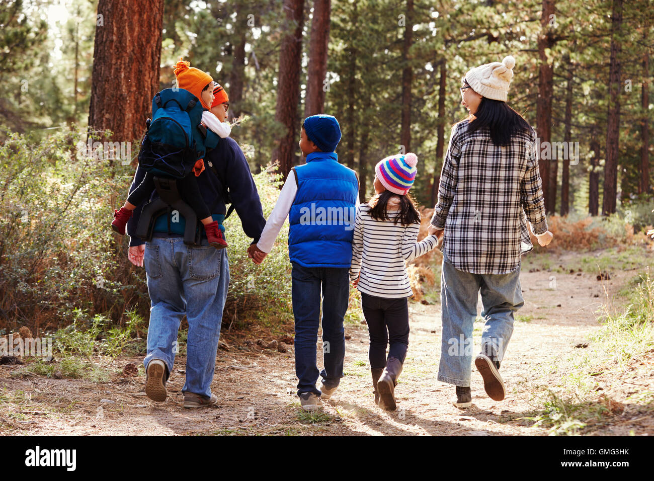 Teens walking into the woods hi-res stock photography and images - Alamy