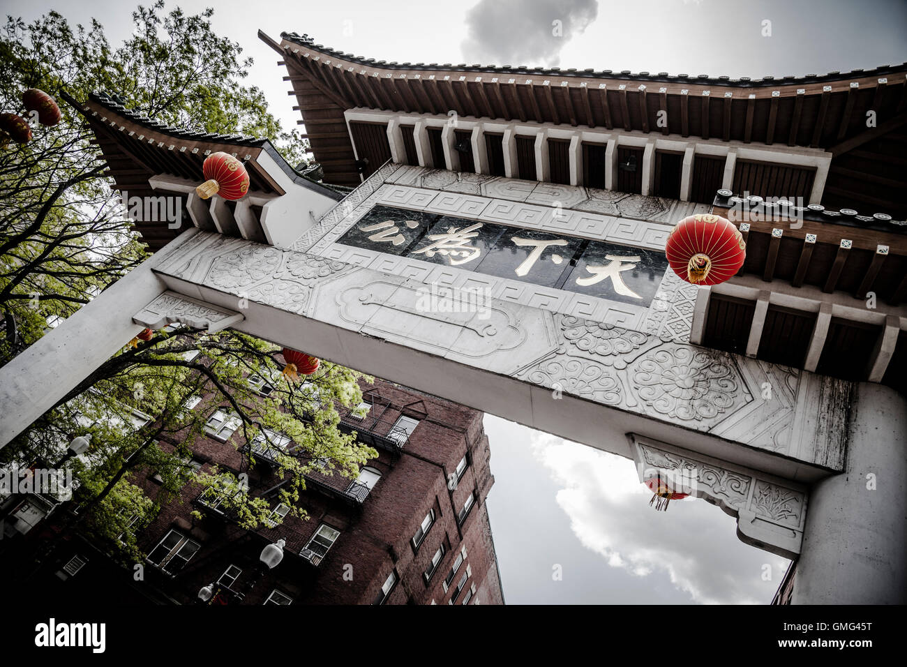 Chinatown streets at Boston Stock Photo - Alamy