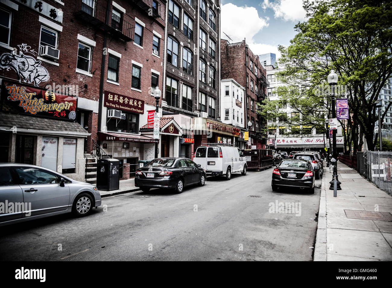 Chinatown streets at Boston Stock Photo - Alamy