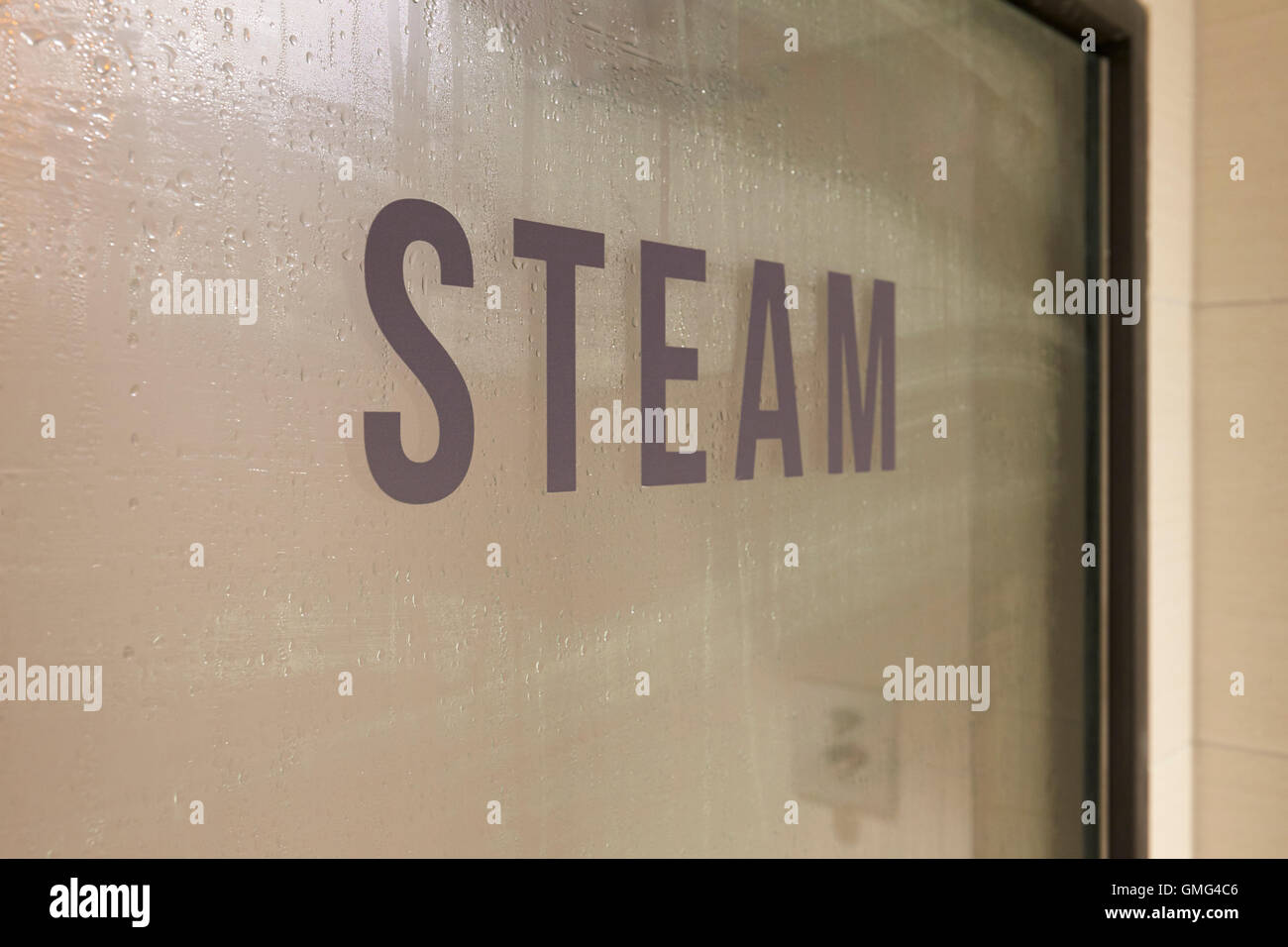Exterior Door Of Steam Room Stock Photo - Alamy