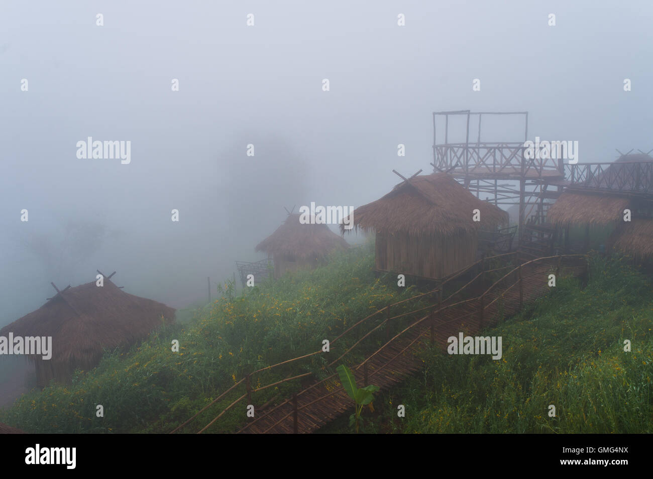 hut at doi sango,north in Chiangrai,Thailand Stock Photo - Alamy