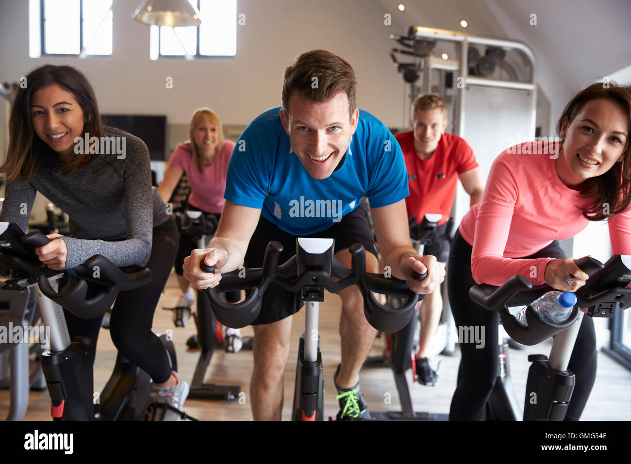 Mixed spinning class hi-res stock photography and images - Alamy