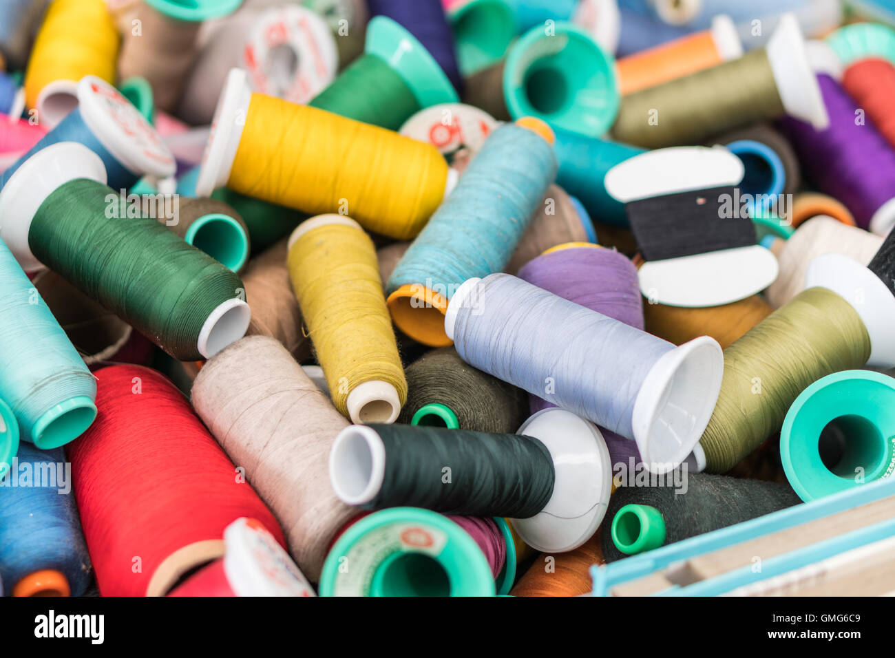 colorful of threads backgrounds Stock Photo - Alamy