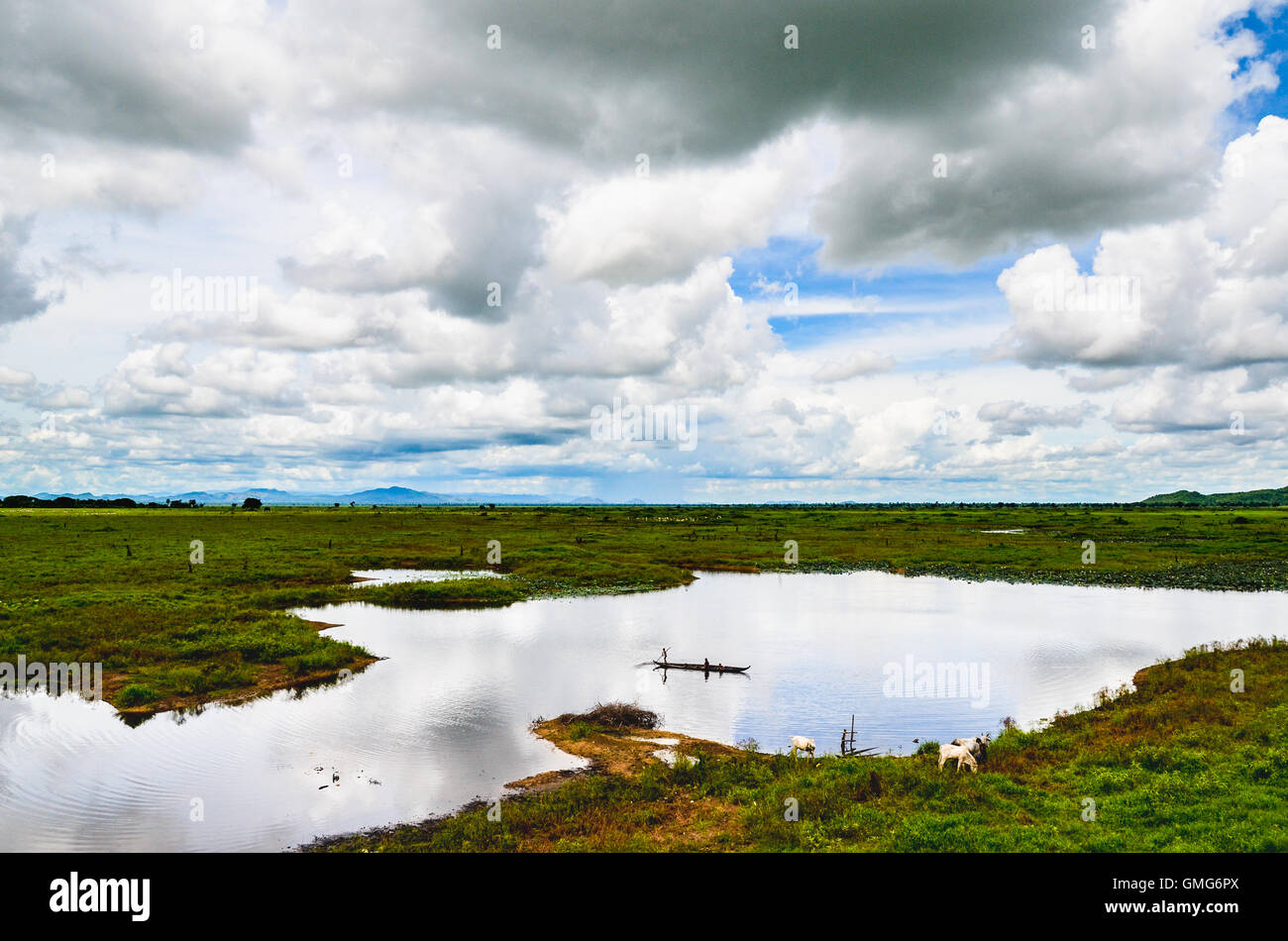 Rural scene and countryside near Battambang, Cambodia Stock Photo - Alamy
