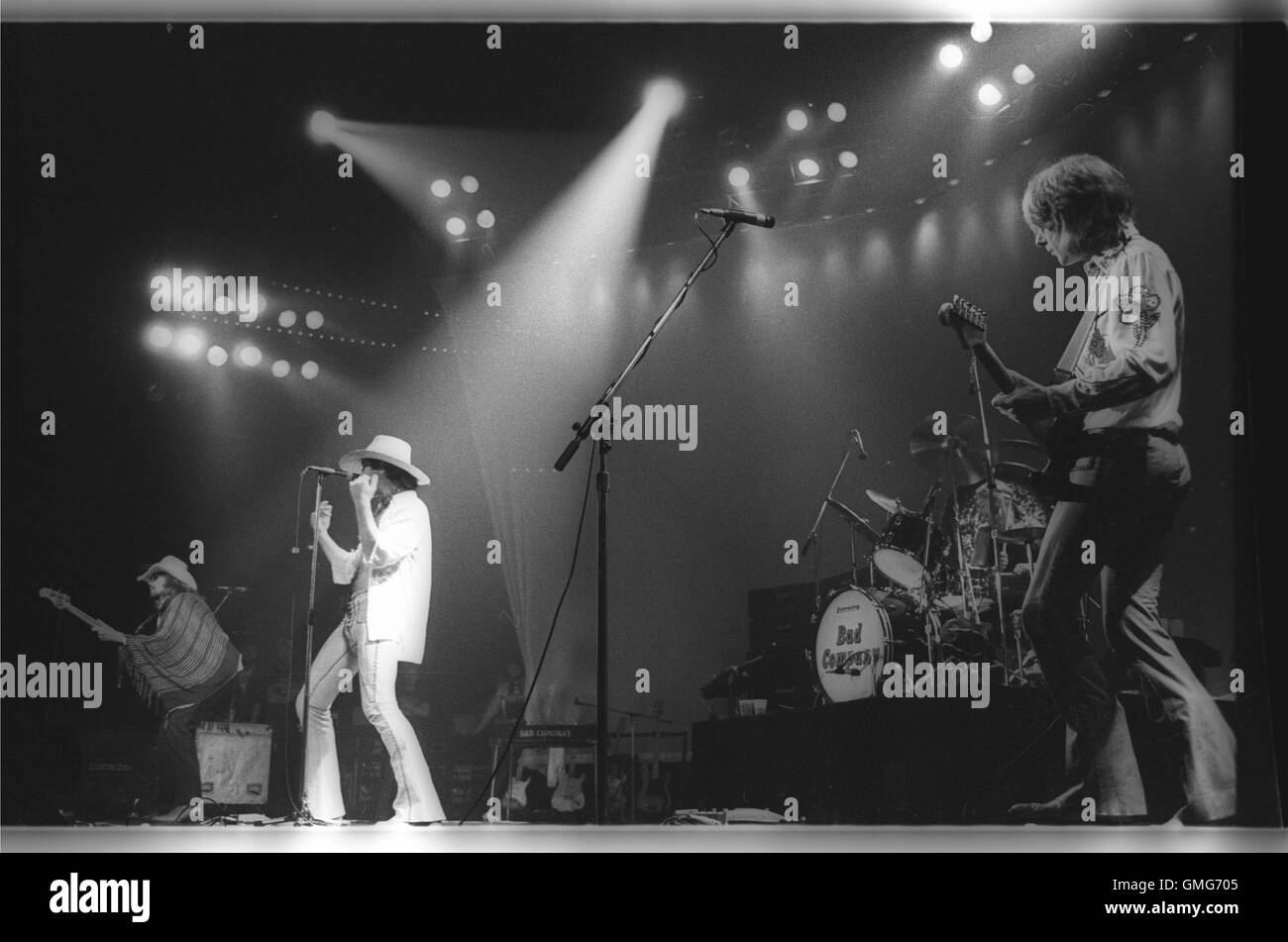 HOUSTON, TX - May 23, 1977 : Bad Company performing live on May 23 ...