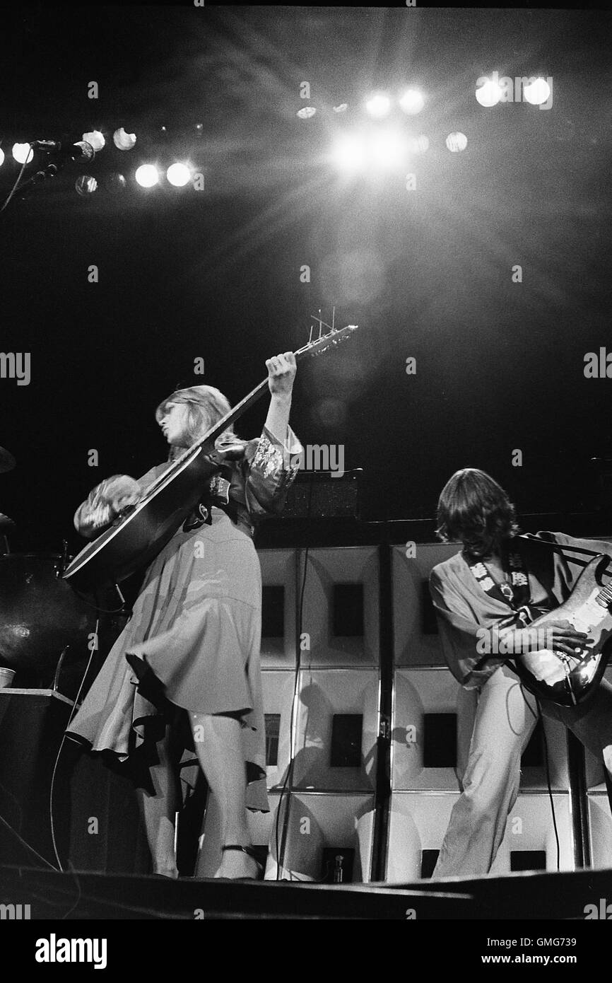 HEART performing live in Los Angeles, CA on September 27, 1977. Photo ...