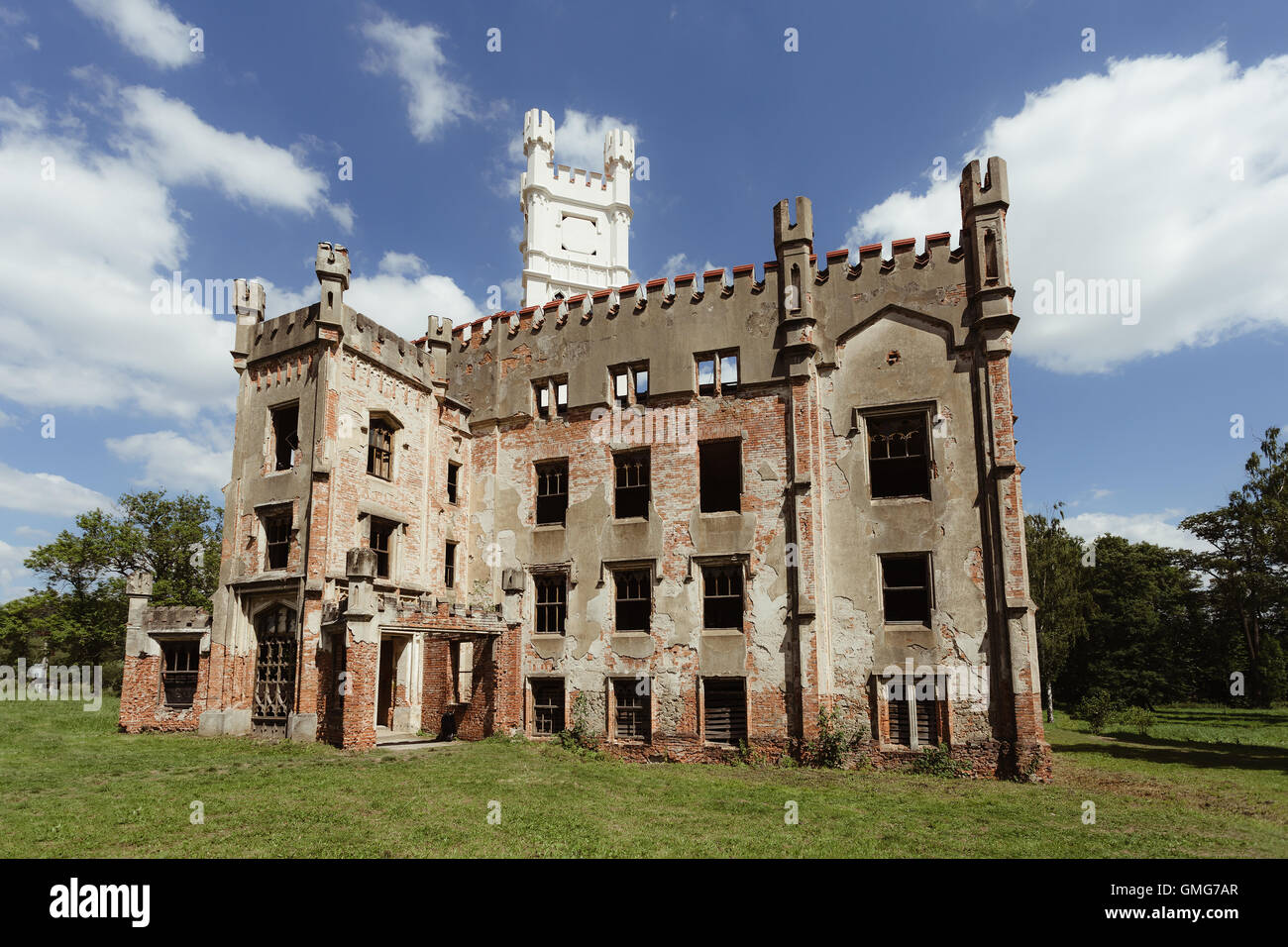 Ruins of state castle, Cesky Rudolec, Castle is also known as Small ...