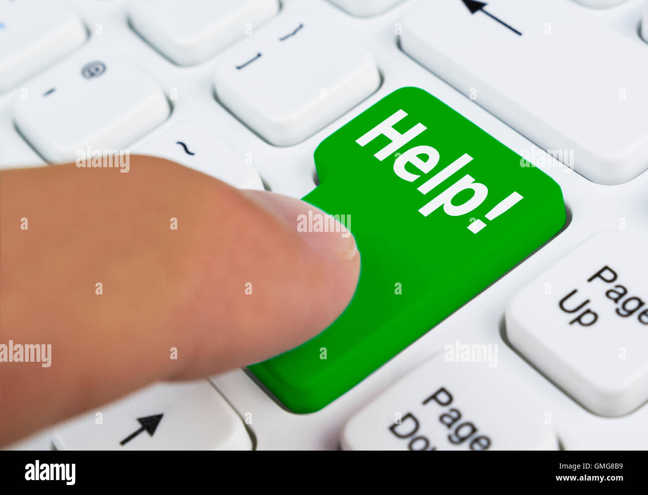 Finger on the button concept hi-res stock photography and images - Alamy