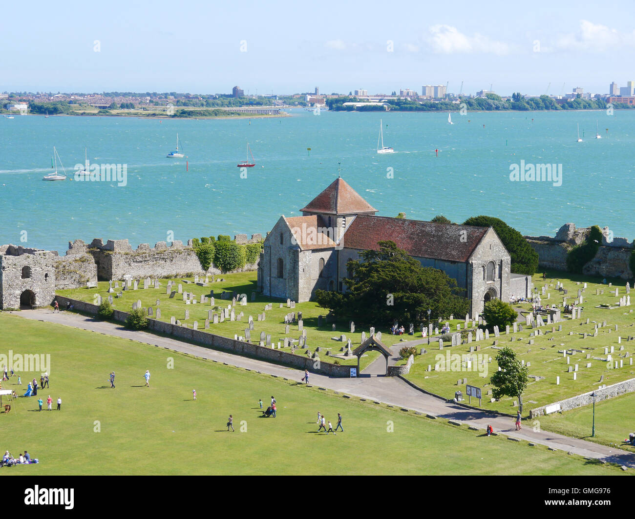 Church saint mary portchester castle hi-res stock photography and ...