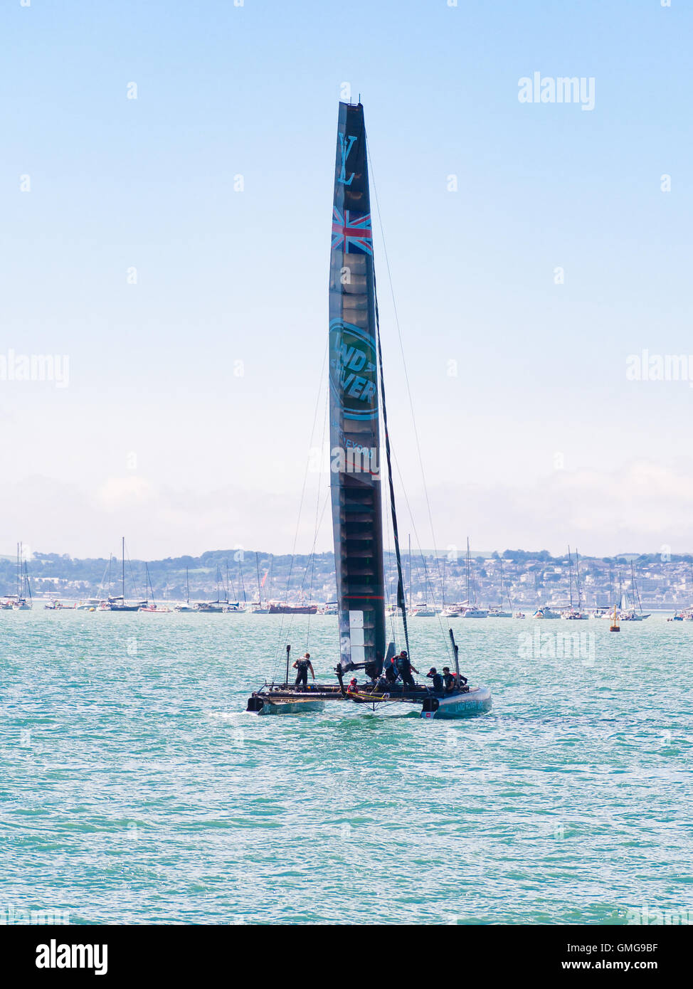 The AC45 racing yacht of Ben Ainslie Racing taking part in the Americas ...