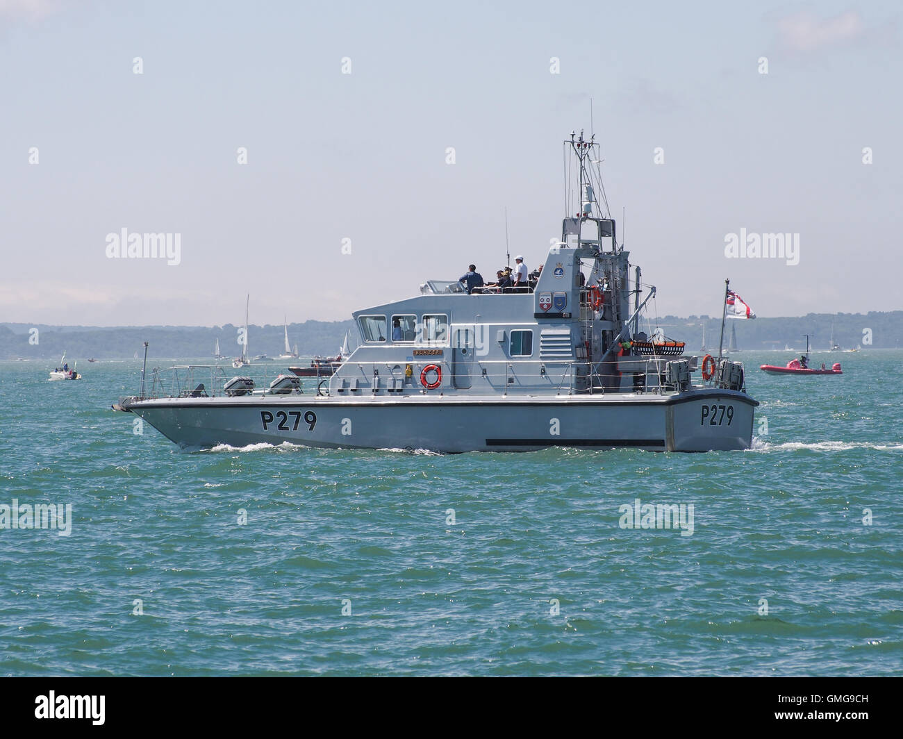 Royal Navy, Archer Class Patrol Vessel HMS Blazer, P279, on patrol in ...