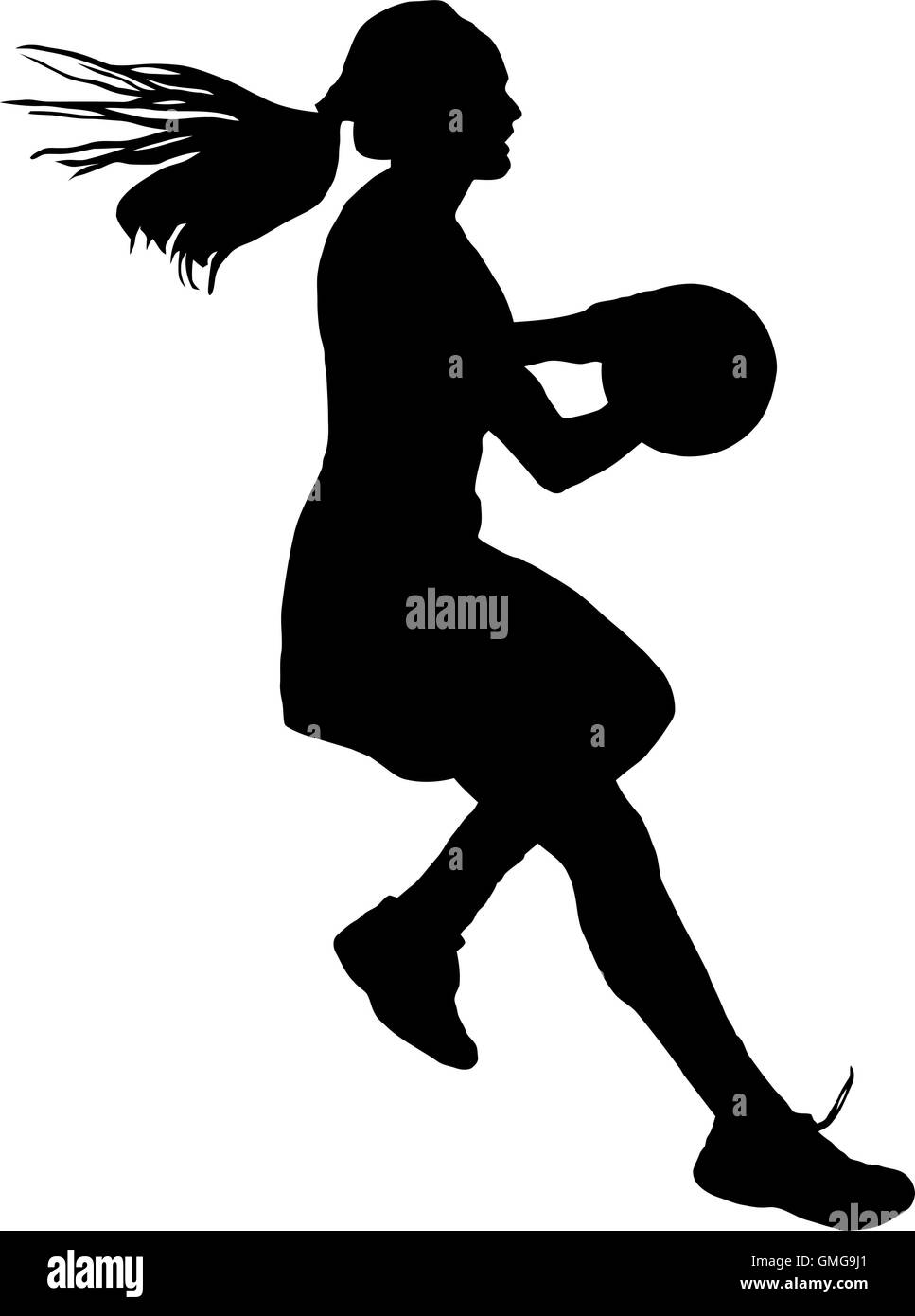 Netball team school Stock Vector Images - Alamy