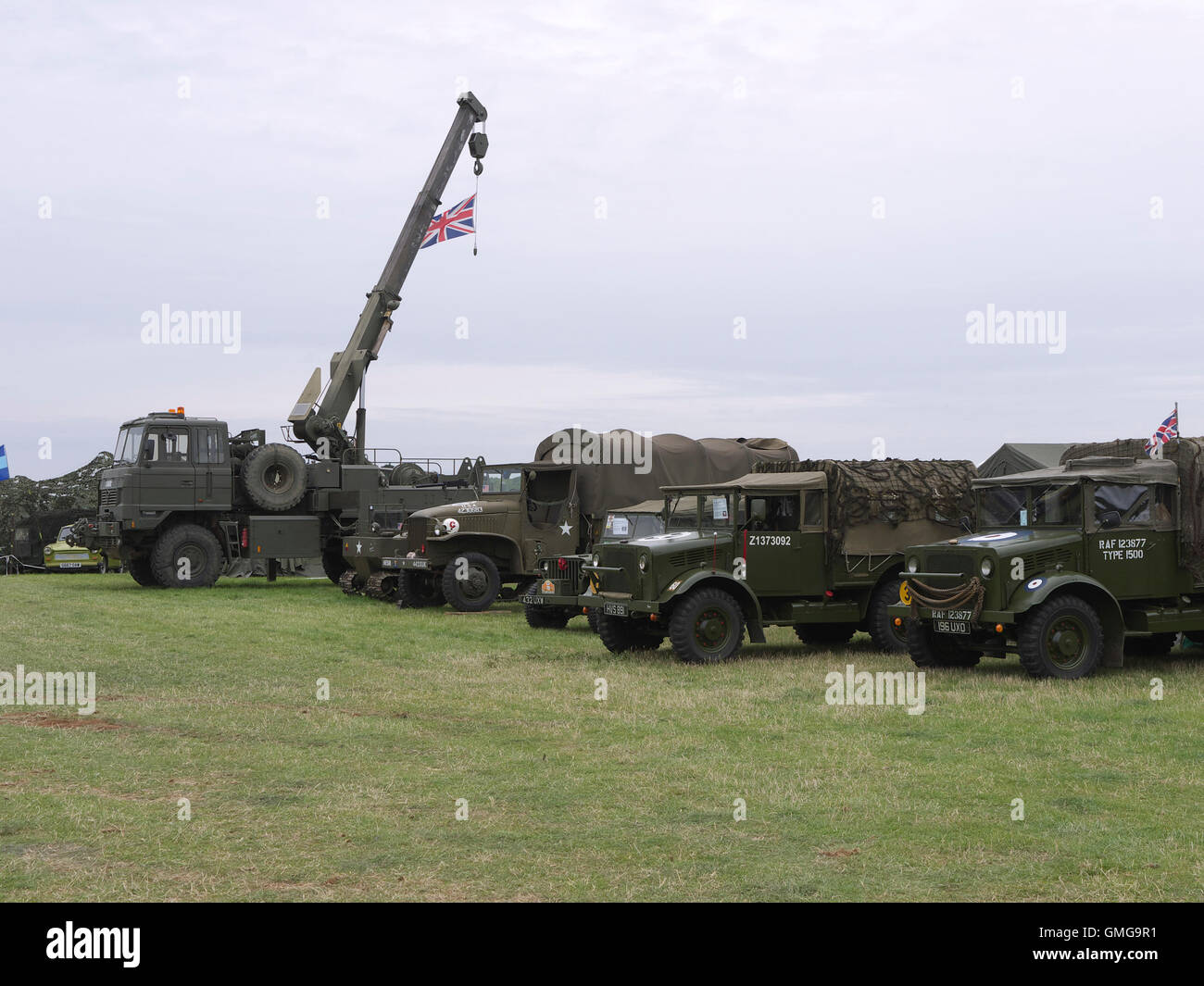 World War two military vehicles on display at Rauceby war weekend Stock ...