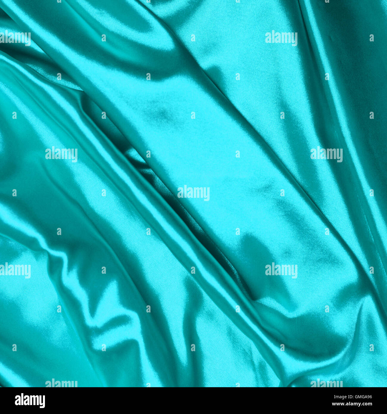 Smooth elegant turquoise silk background Stock Photo - Alamy