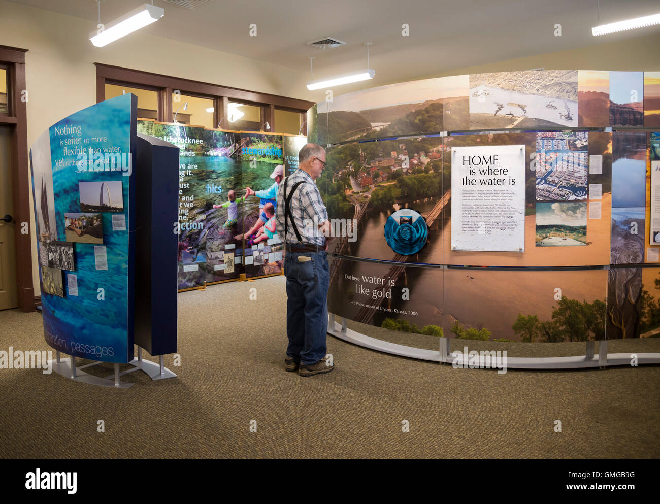 Water/Ways is a traveling exhibit of the Smithsonian Institution Exhibition Service featuring ...