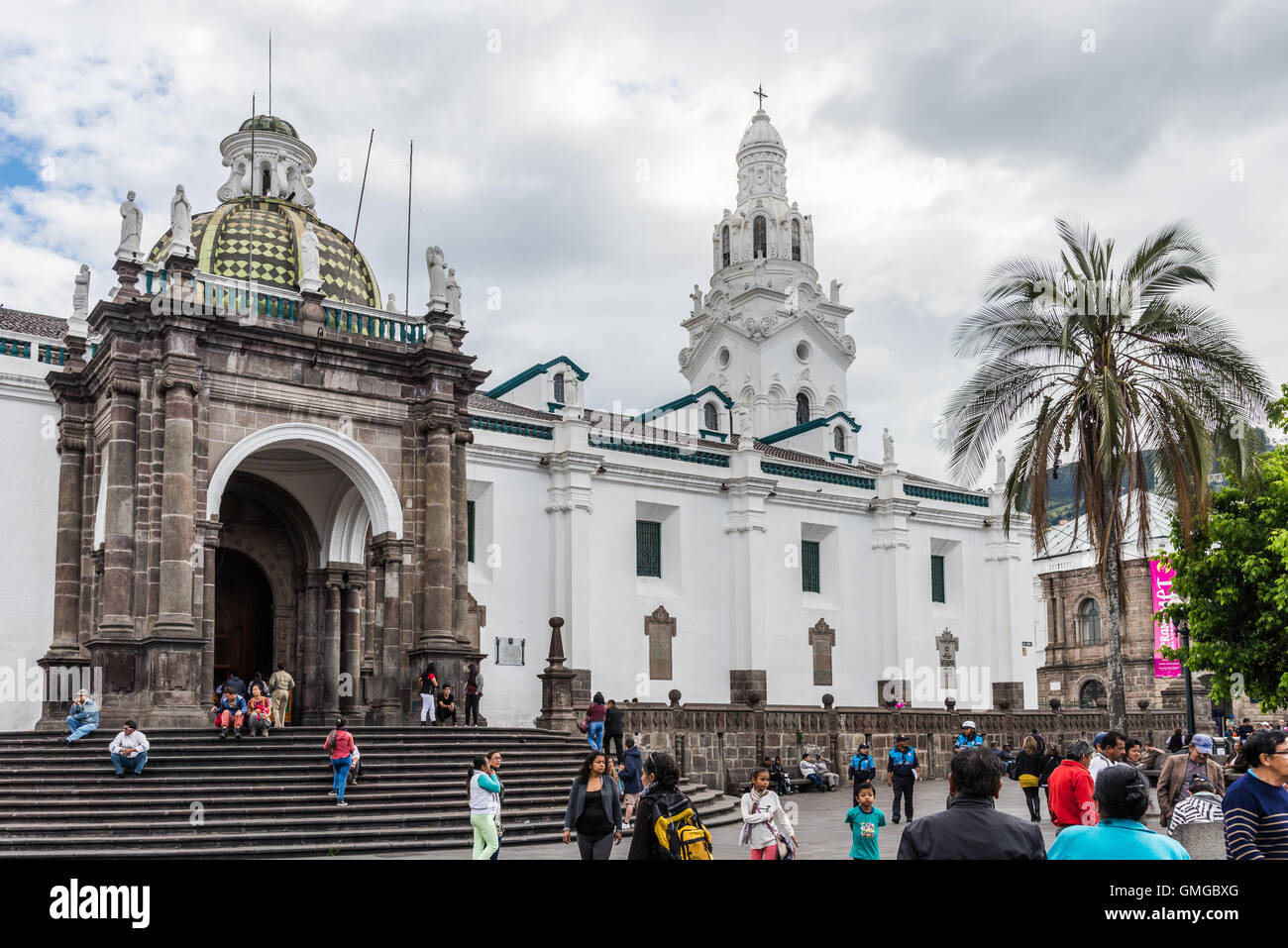 Palace at the historical old city Quito, Ecuador Stock Photo - Alamy