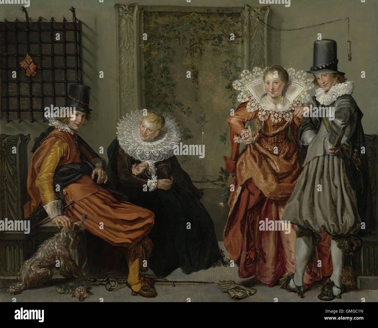 Elegant Couples Courting, by Willem Buytewech, 1616-20, Dutch painting ...