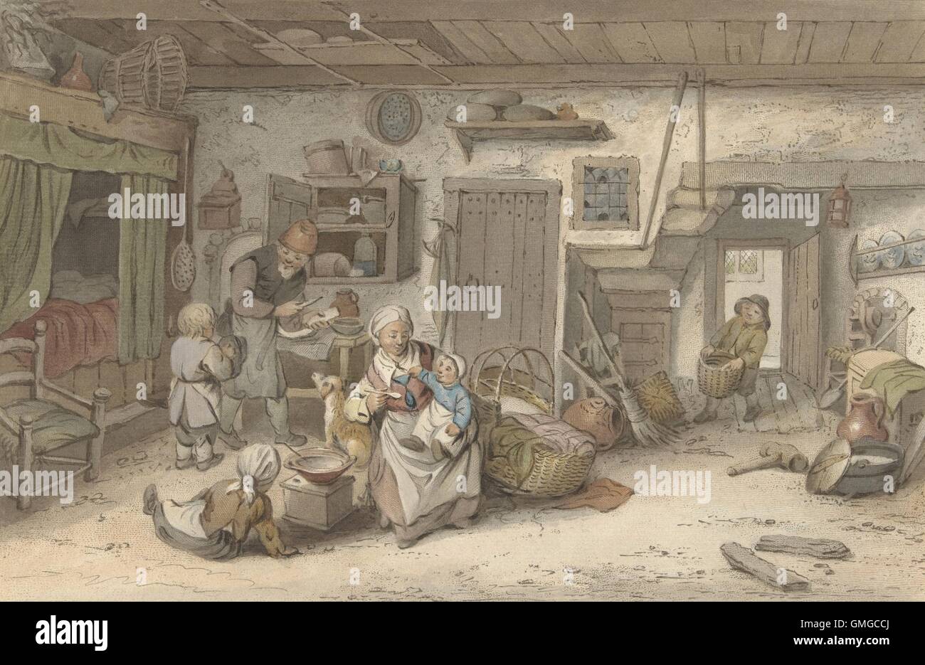 Peasant family 18th century hi-res stock photography and images - Alamy