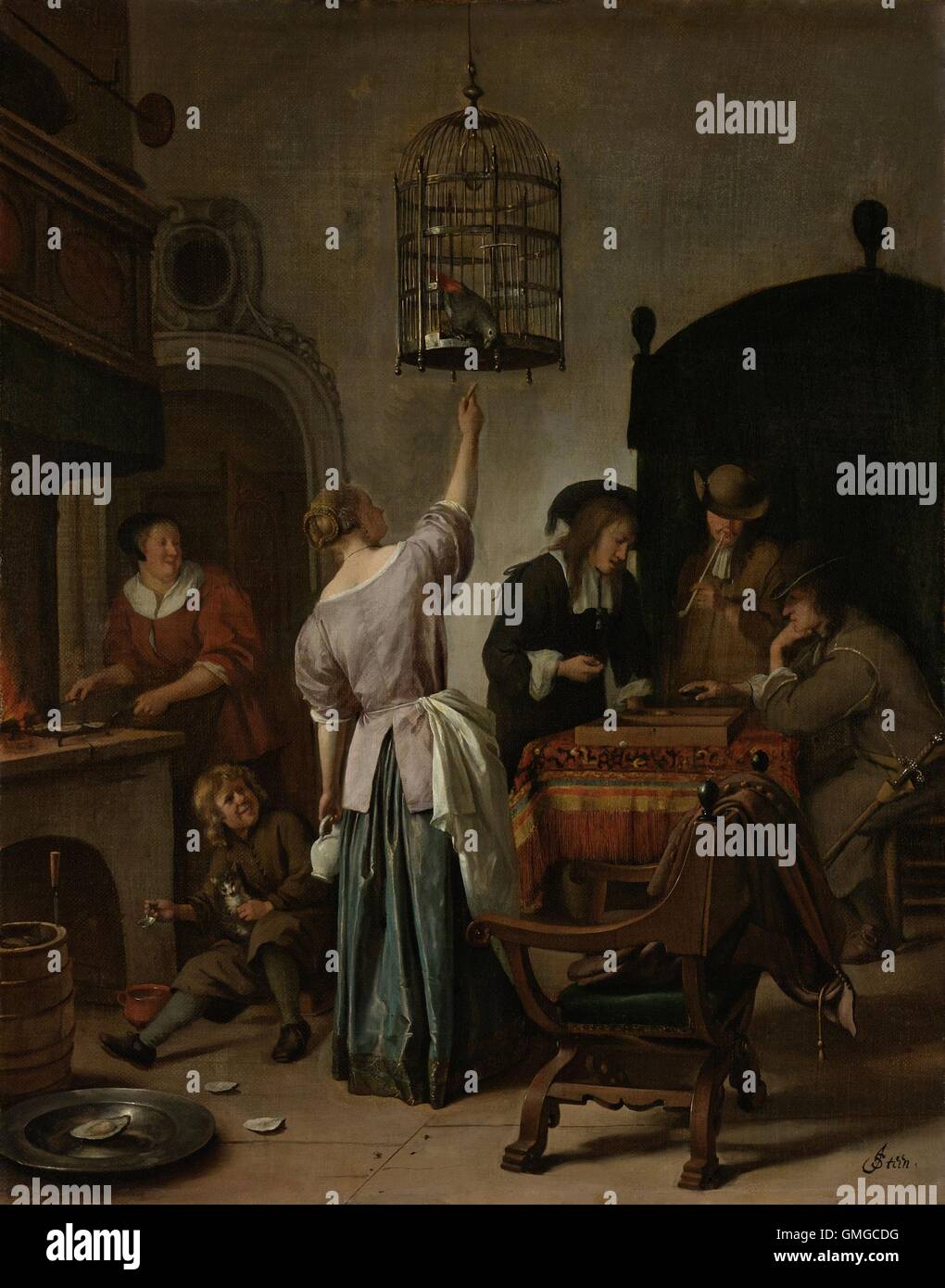 Domestic life 17th century hi-res stock photography and images - Alamy