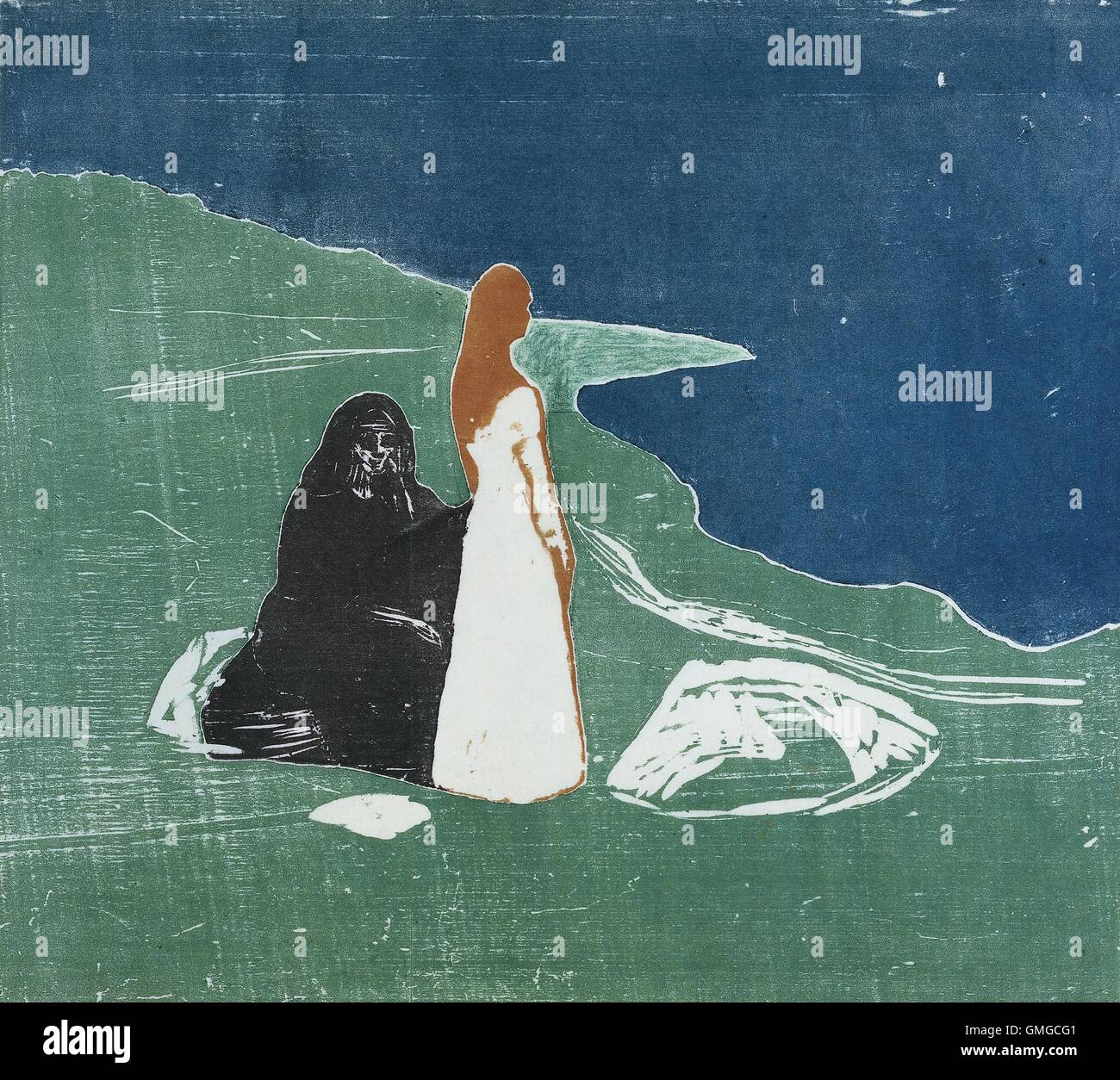 Munch women at the seashore hi-res stock photography and images - Alamy