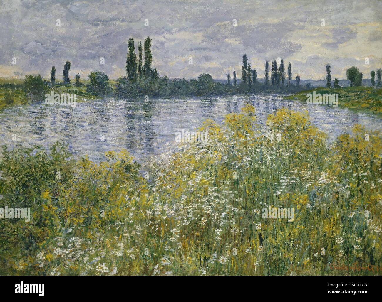 Banks of the Seine, Vetheuil, by Claude Monet, 1880, French ...
