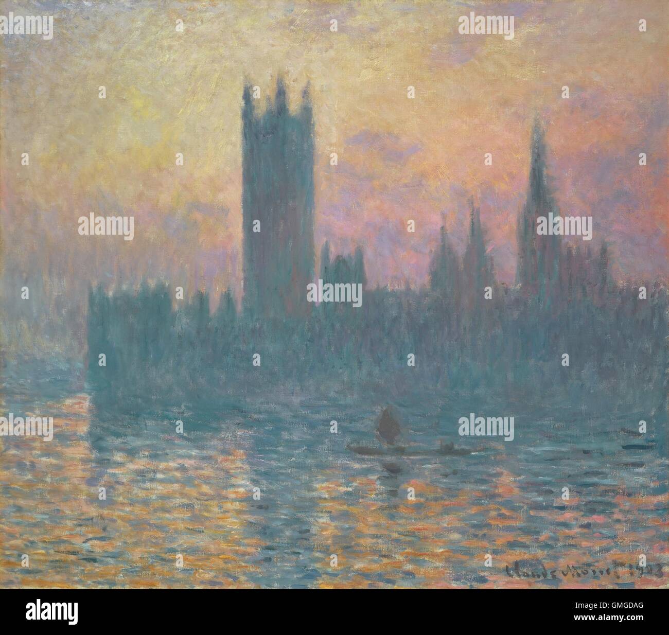 The Houses of Parliament, Sunset, by Claude Monet, 1903, French ...