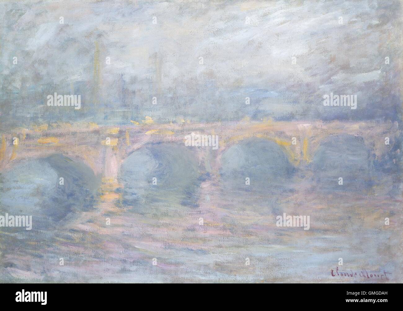 Waterloo Bridge, London, at Sunset, by Claude Monet, 1904, French ...