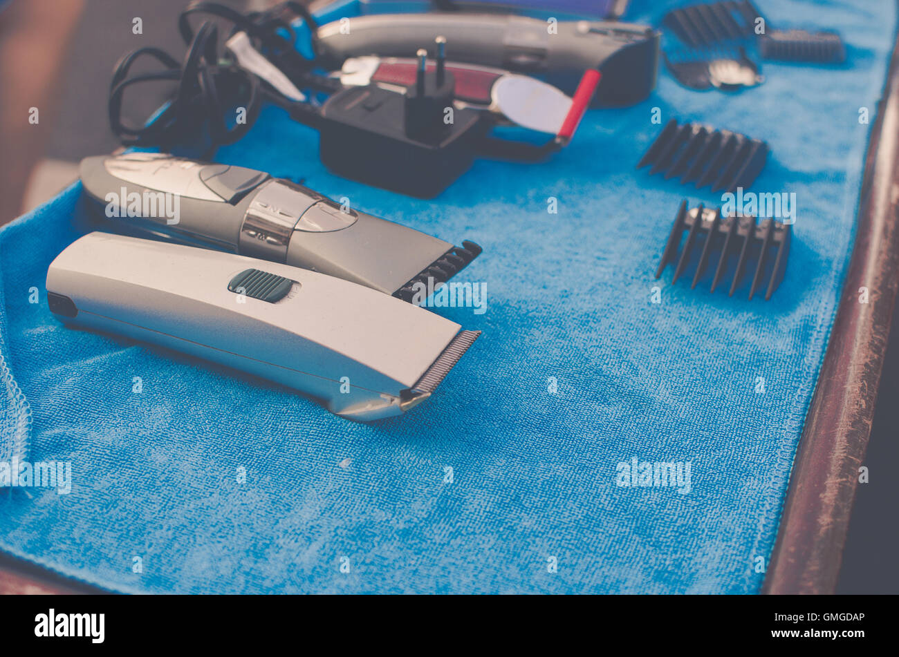 Haircut devices on the table. Haircut devices on the table.vintage ...