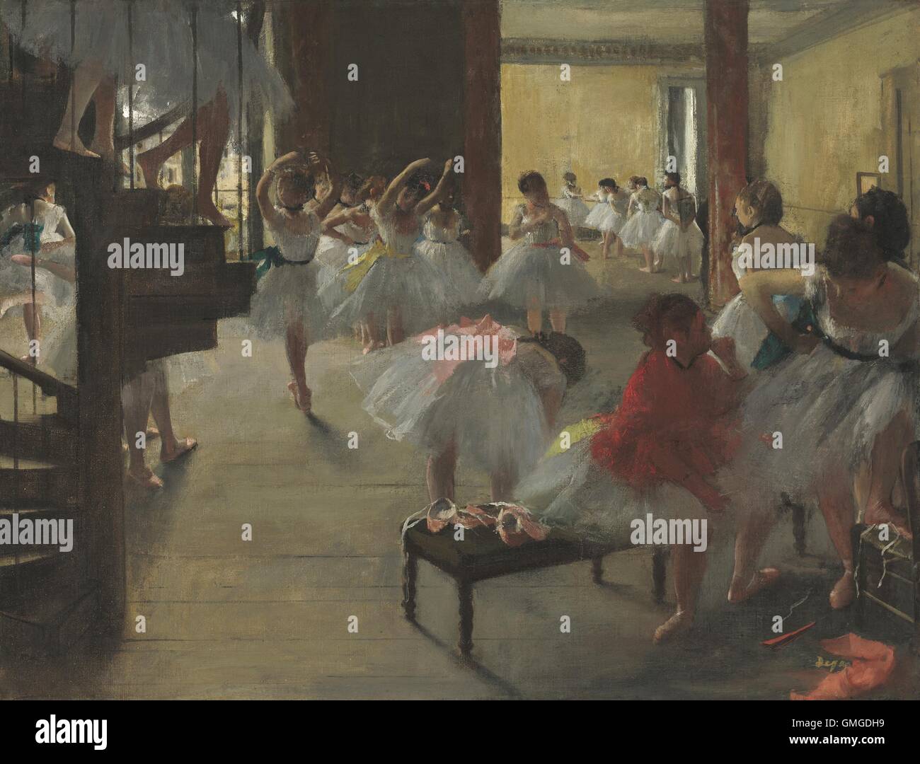 The Dance Class, by Edgar Degas, 1873, French impressionist painting ...