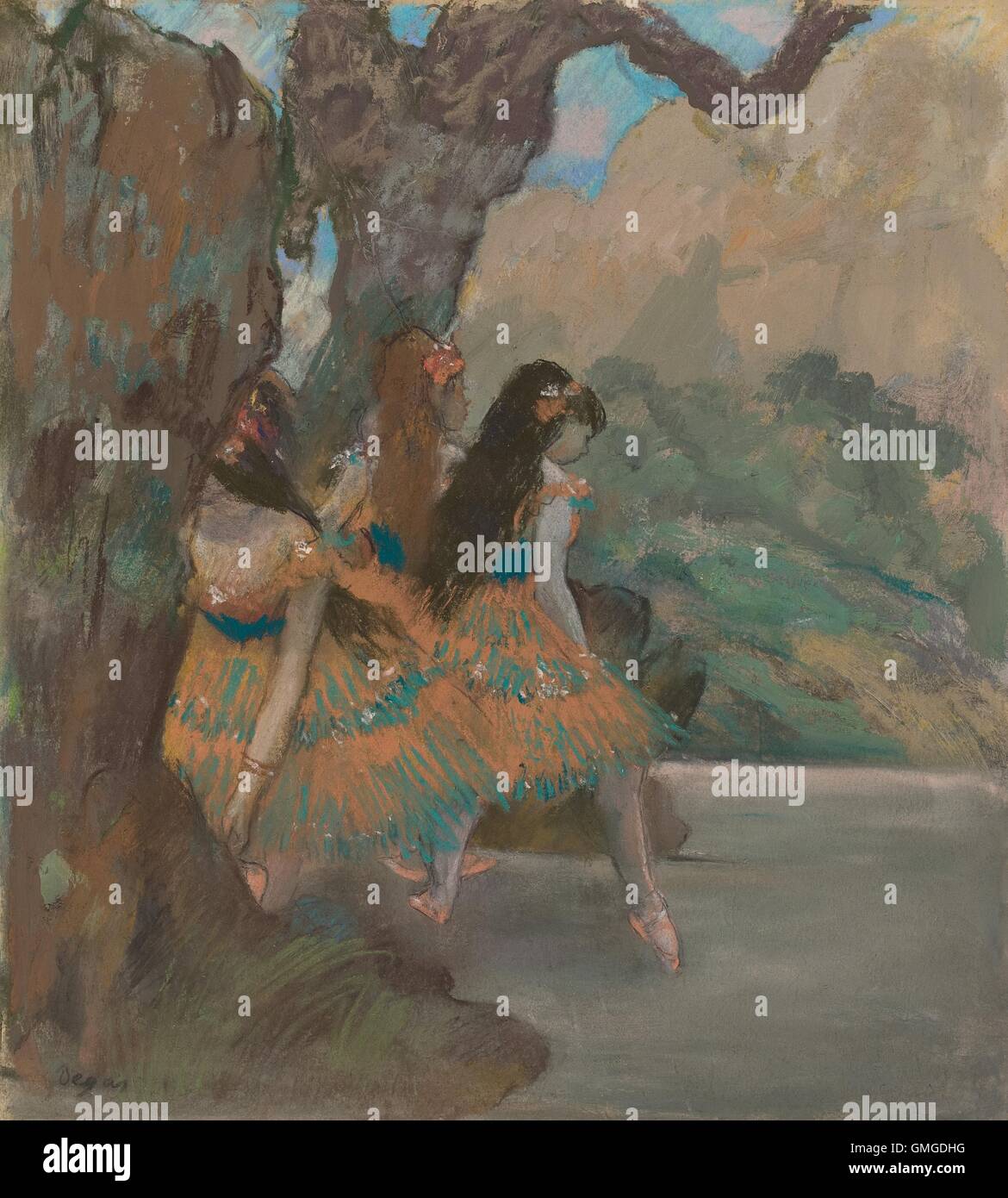Ballet Dancers, by Edgar Degas, 1877, French impressionist pastel ...