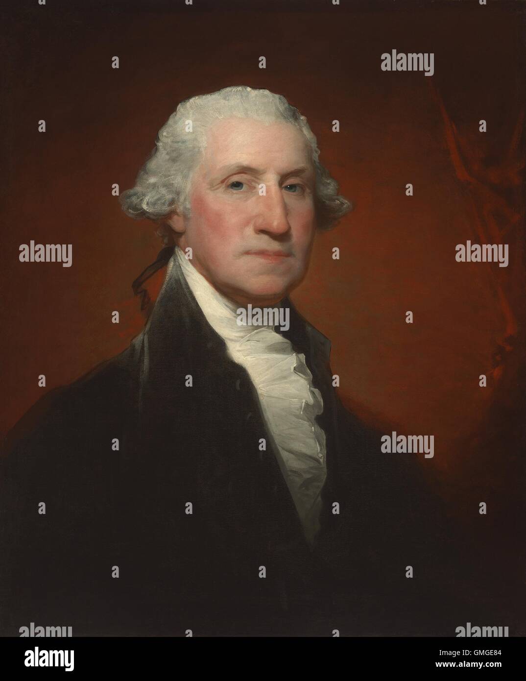 George Washington, by Gilbert Stuart (Vaughan-Sinclair portrait), 1795 ...