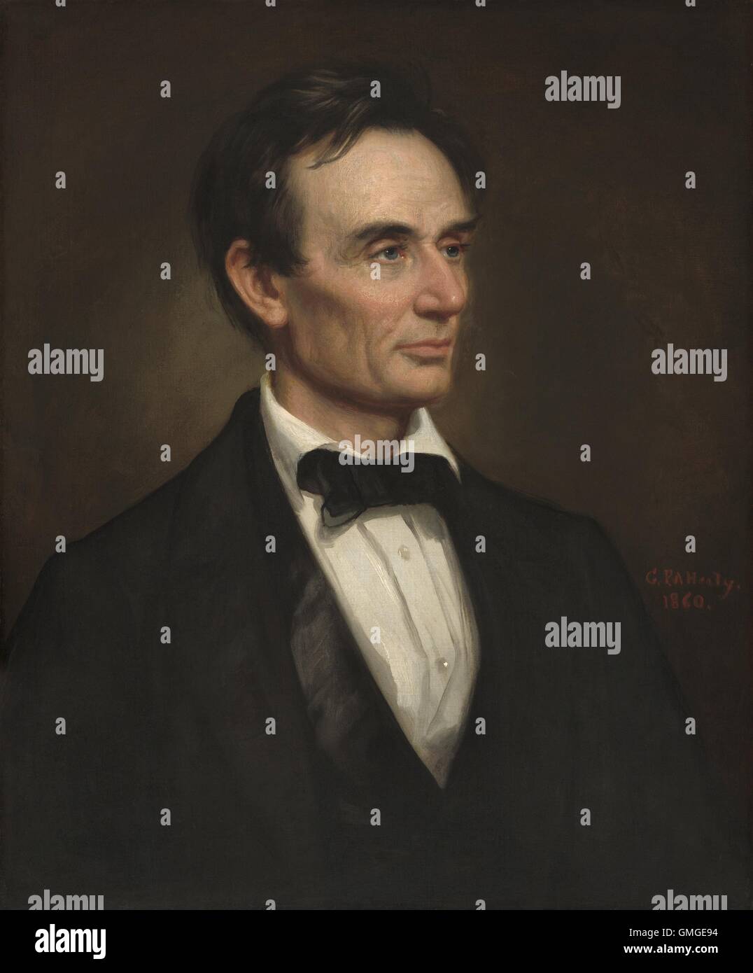 Abraham Lincoln, by George Peter Alexander Healy, 1860, American ...