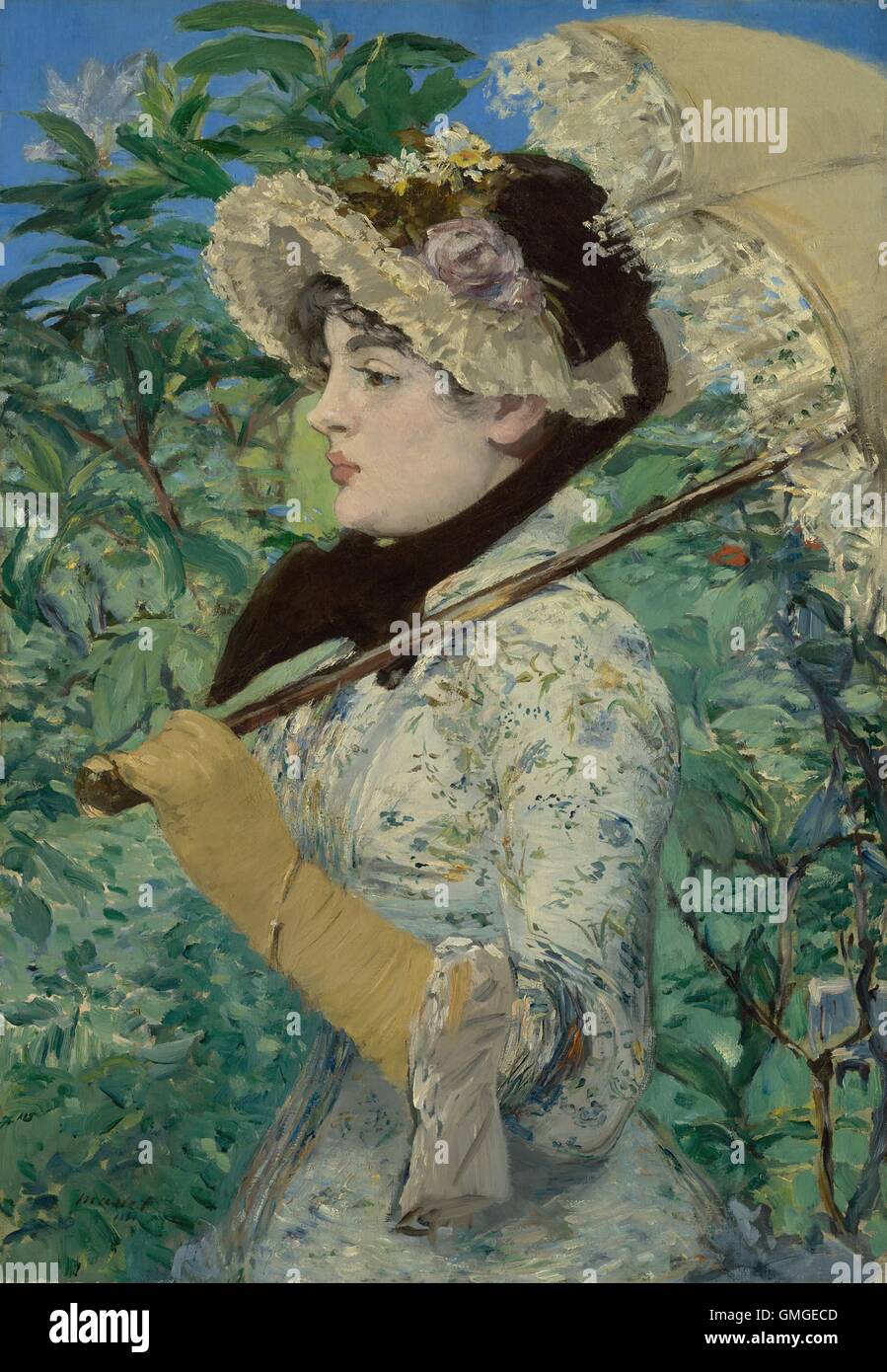 Jeanne (Spring), by Edouard Manet, 1881, French painting, oil on canvas ...