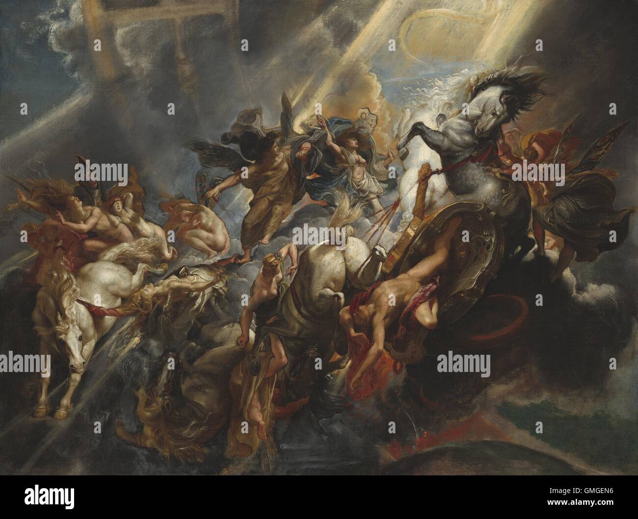 The Fall of Phaeton, by Peter Paul Rubens, 1605-06, Flemish painting ...