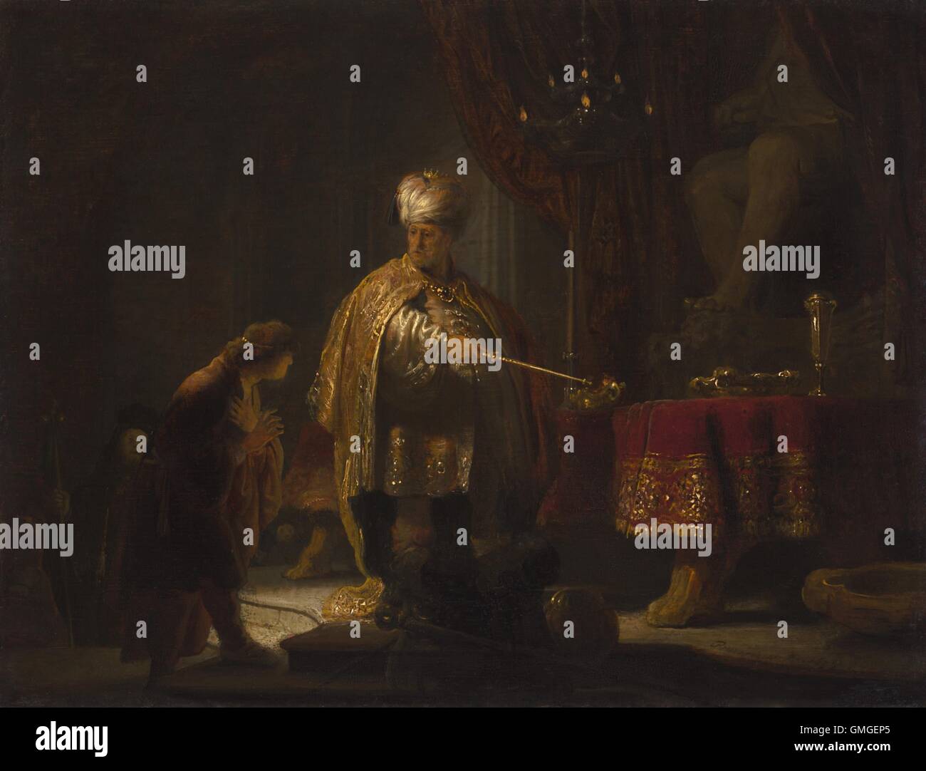 Daniel and Cyrus Before the Idol Bel, by Rembrandt van Rijn, 1633 ...