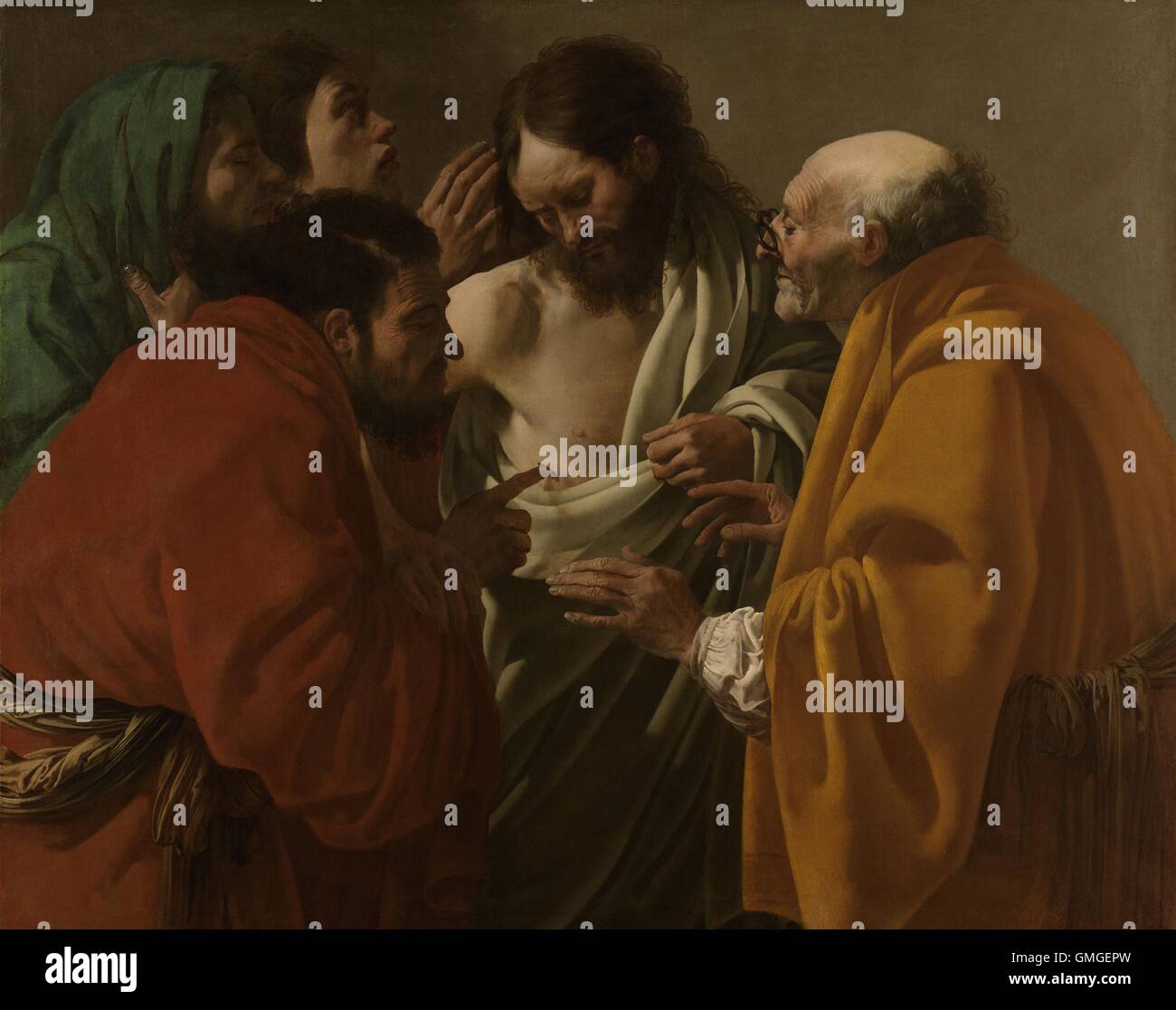 The Incredulity of Thomas, by Hendrick ter Brugghen, 1522, Dutch ...