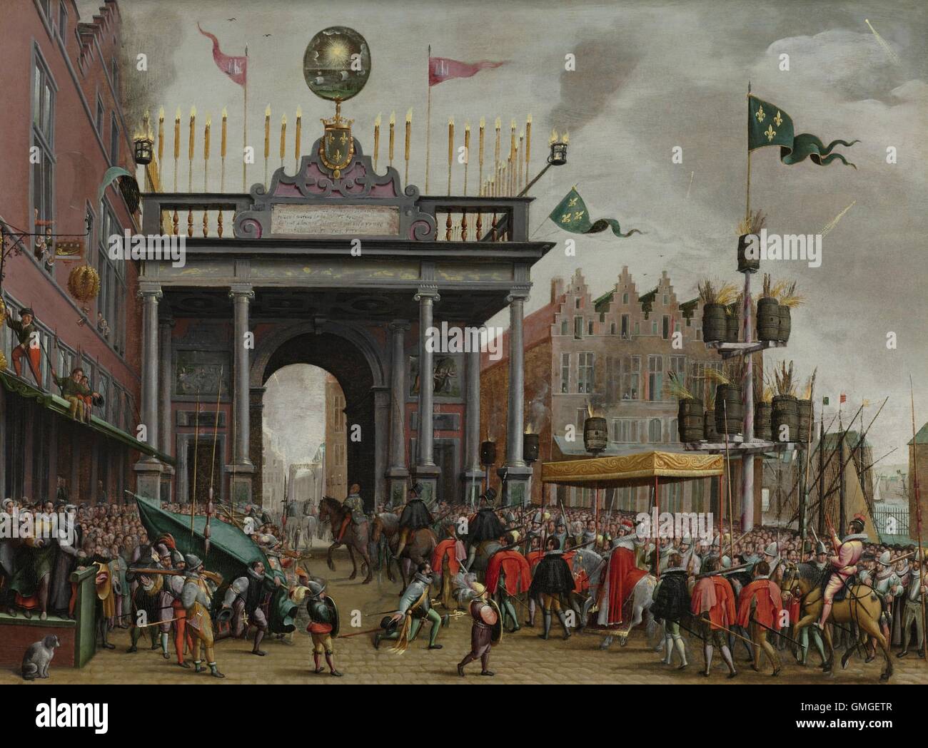 The Joyous Entry of the Duke of Anjou, by Monogrammist MHVH, c. 1582 ...