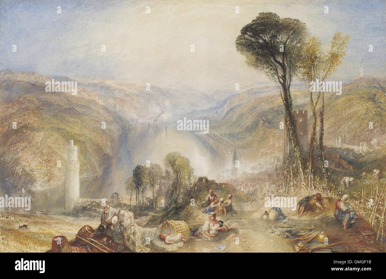 Oberwesel, by Joseph Mallord William Turner, 1840, British painting ...