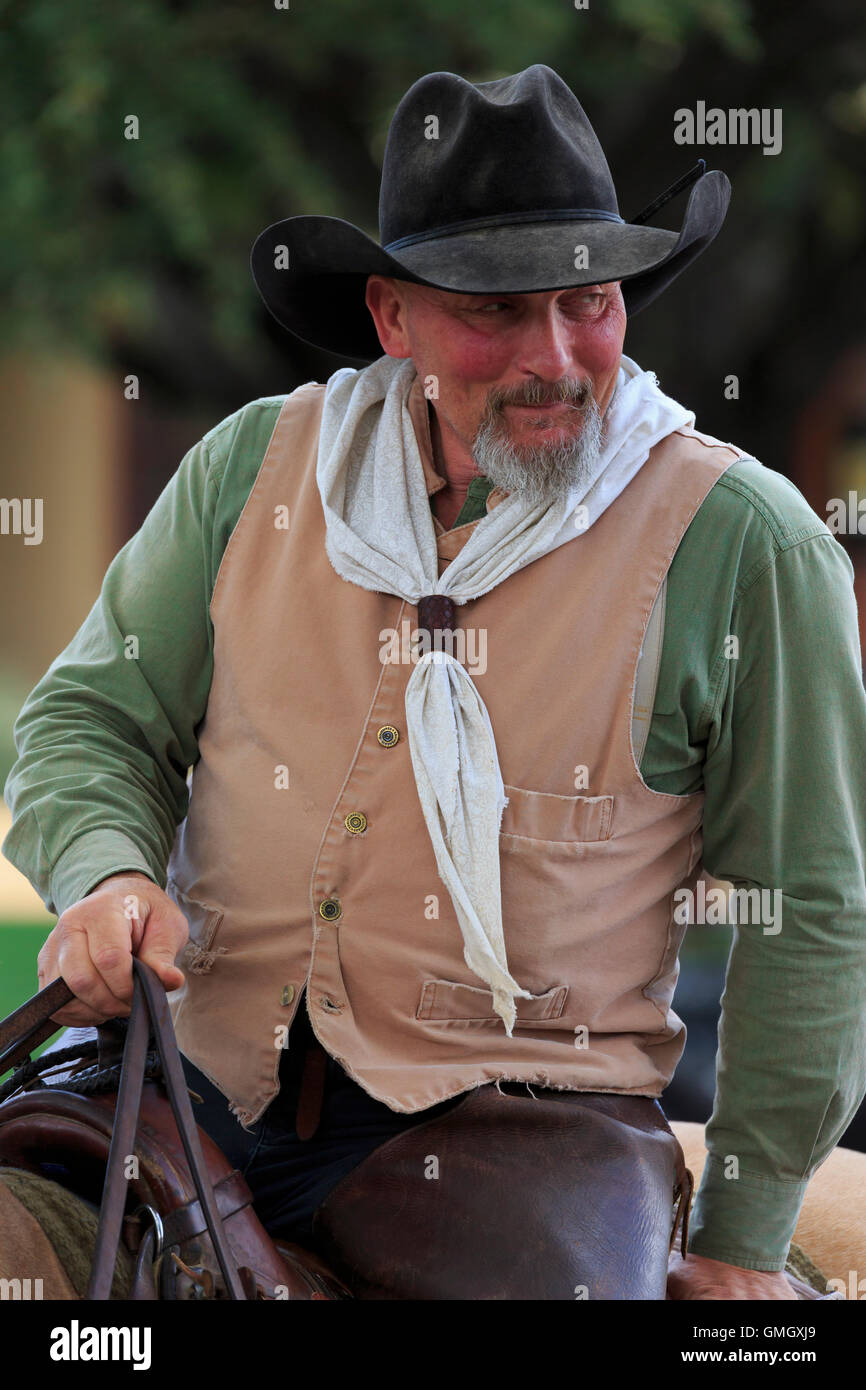 Cowboy in the Stockyards, Fort Worth, Texas, USA Stock Photo - Alamy