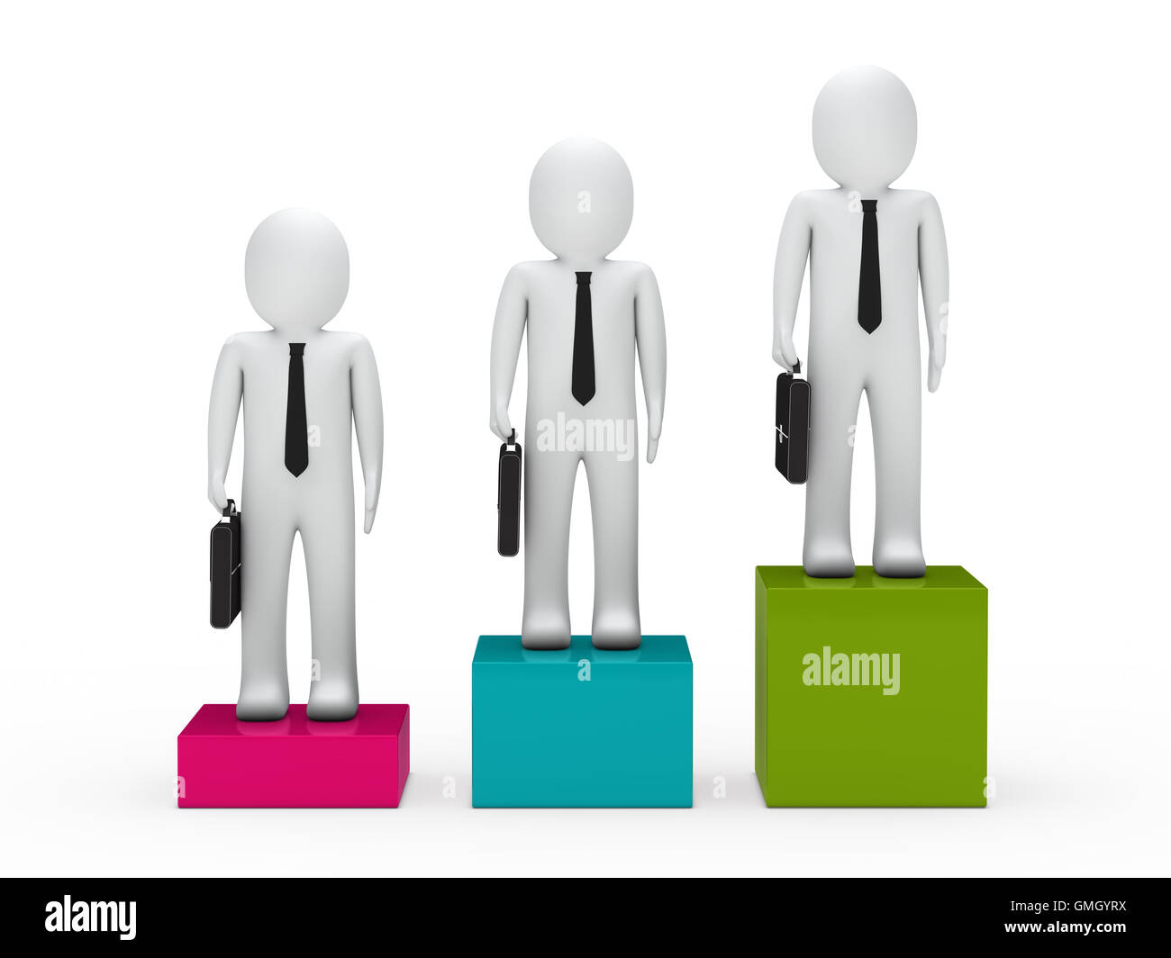 3d business man team Stock Photo - Alamy