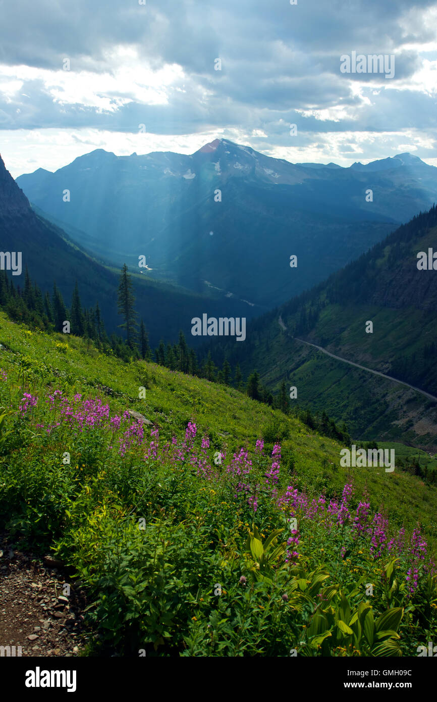 Valley Sun Rays Stock Photo - Alamy