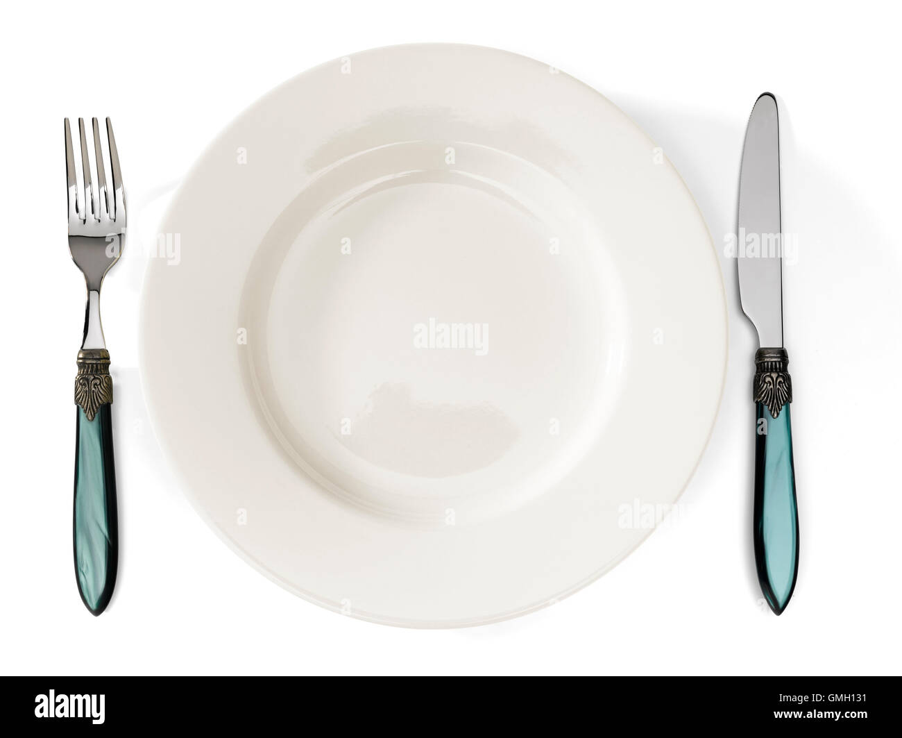 Plate and Cutlery Stock Photo - Alamy