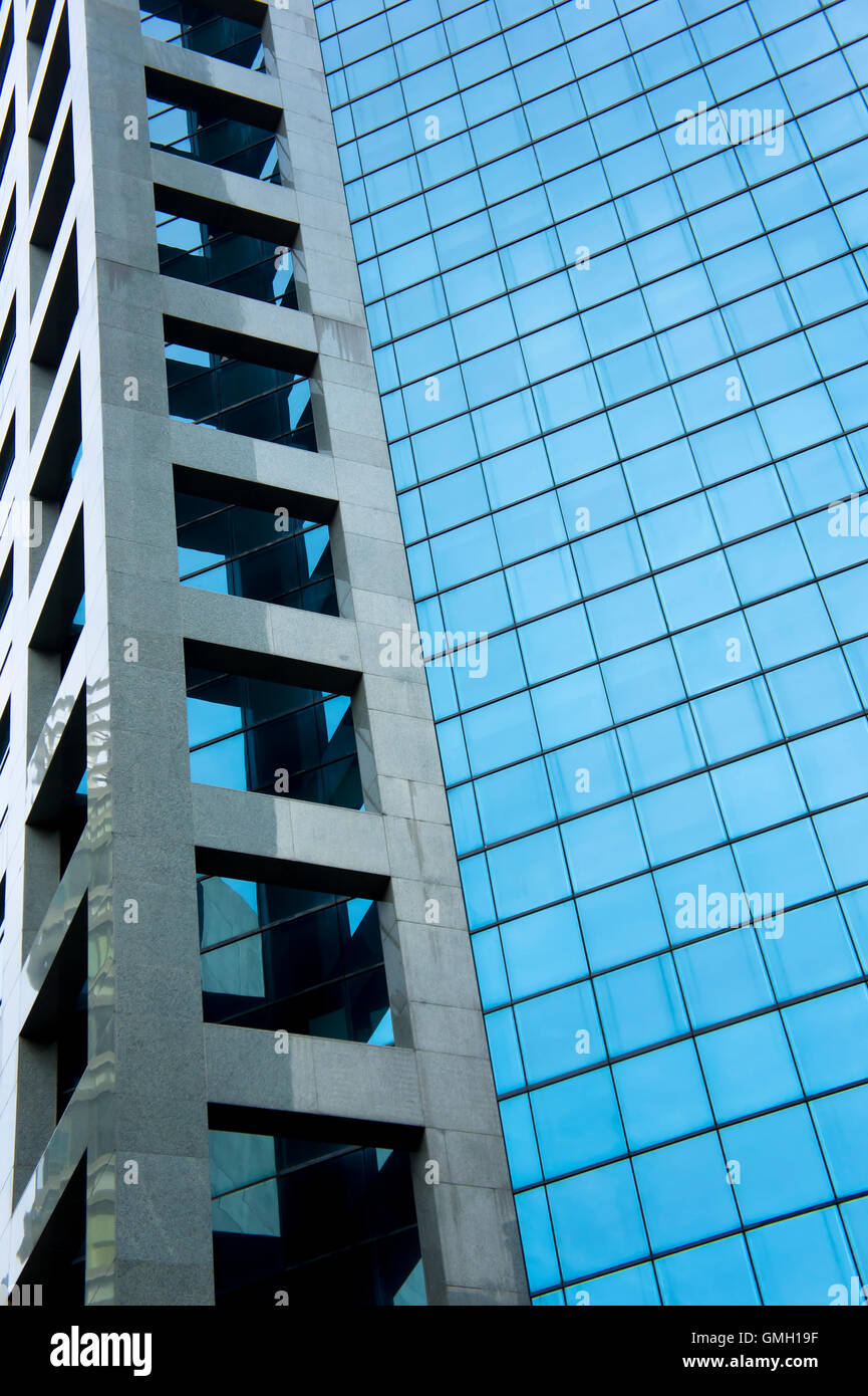 Blue glass panels Stock Photo - Alamy