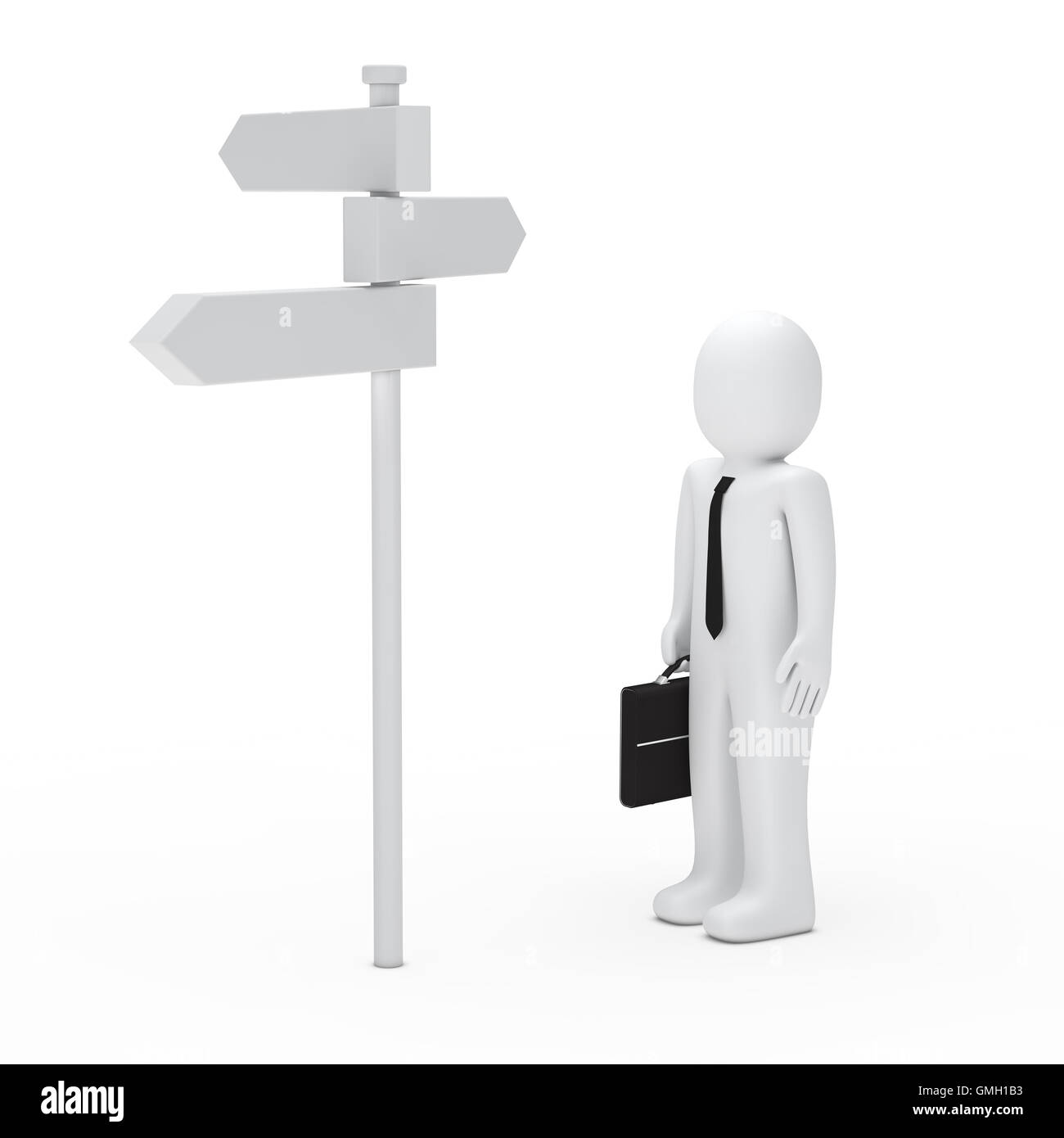 business man way sign Stock Photo - Alamy